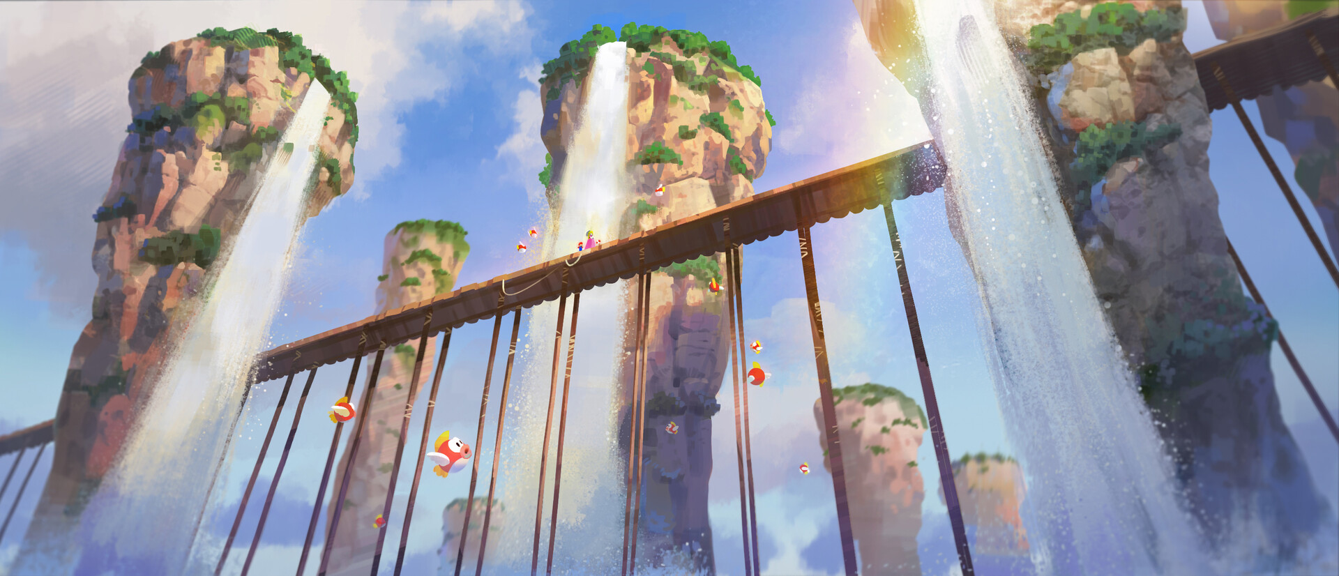ArtStation - The Super Mario Bros Movie : Waterfall Area - Illumination ...