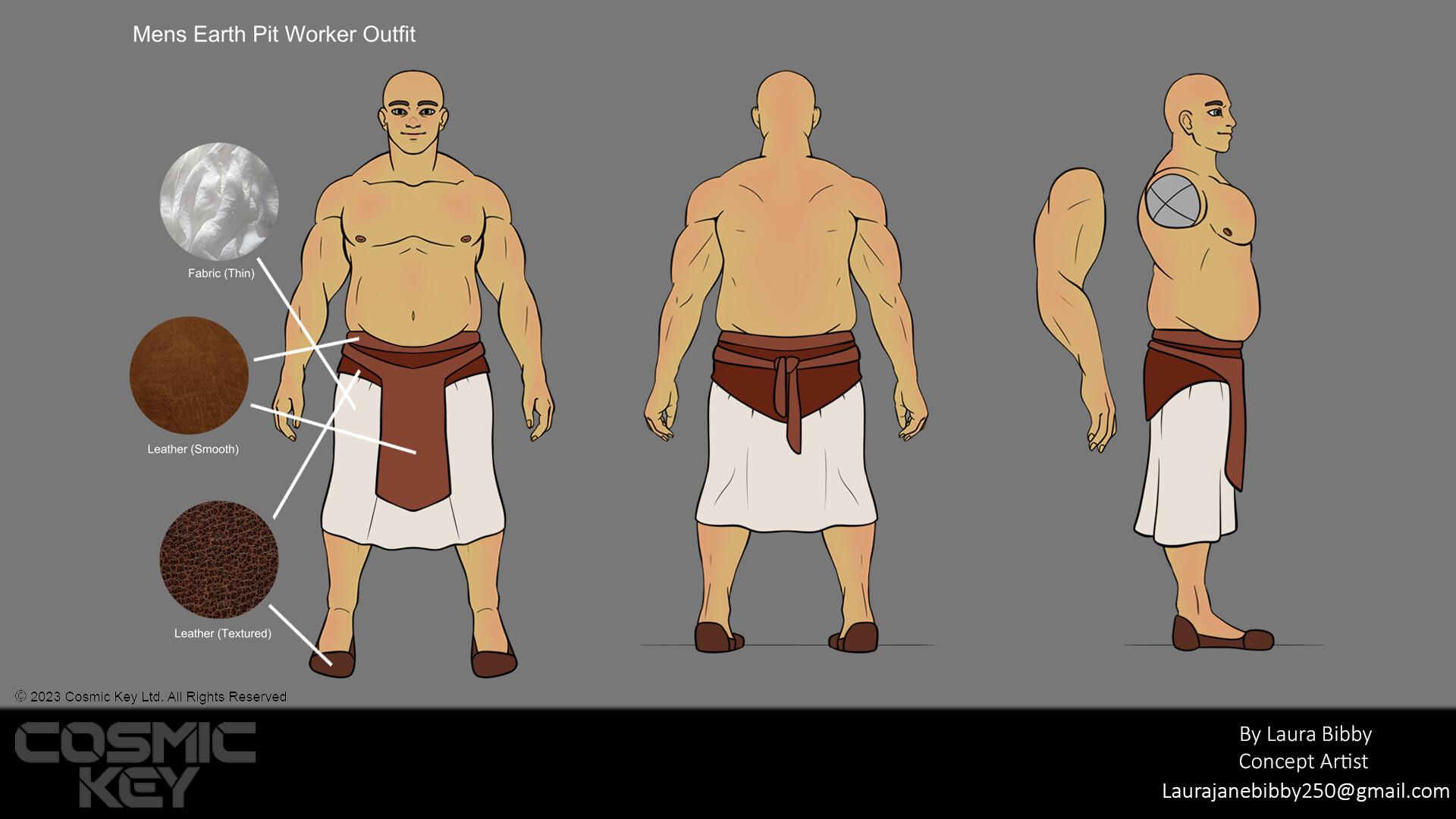 Laura Bibby - COSMIC KEY - Character Outfits Concept Arts - Male
