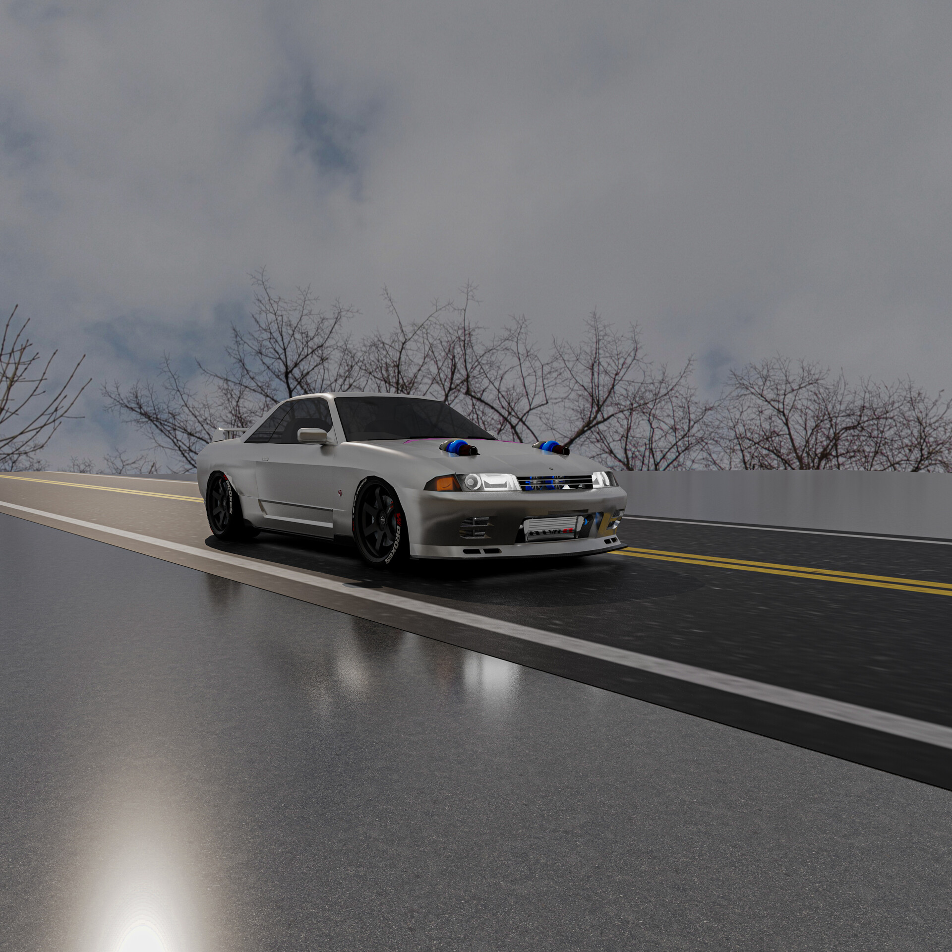 ArtStation - GTR R32 3D MODEL