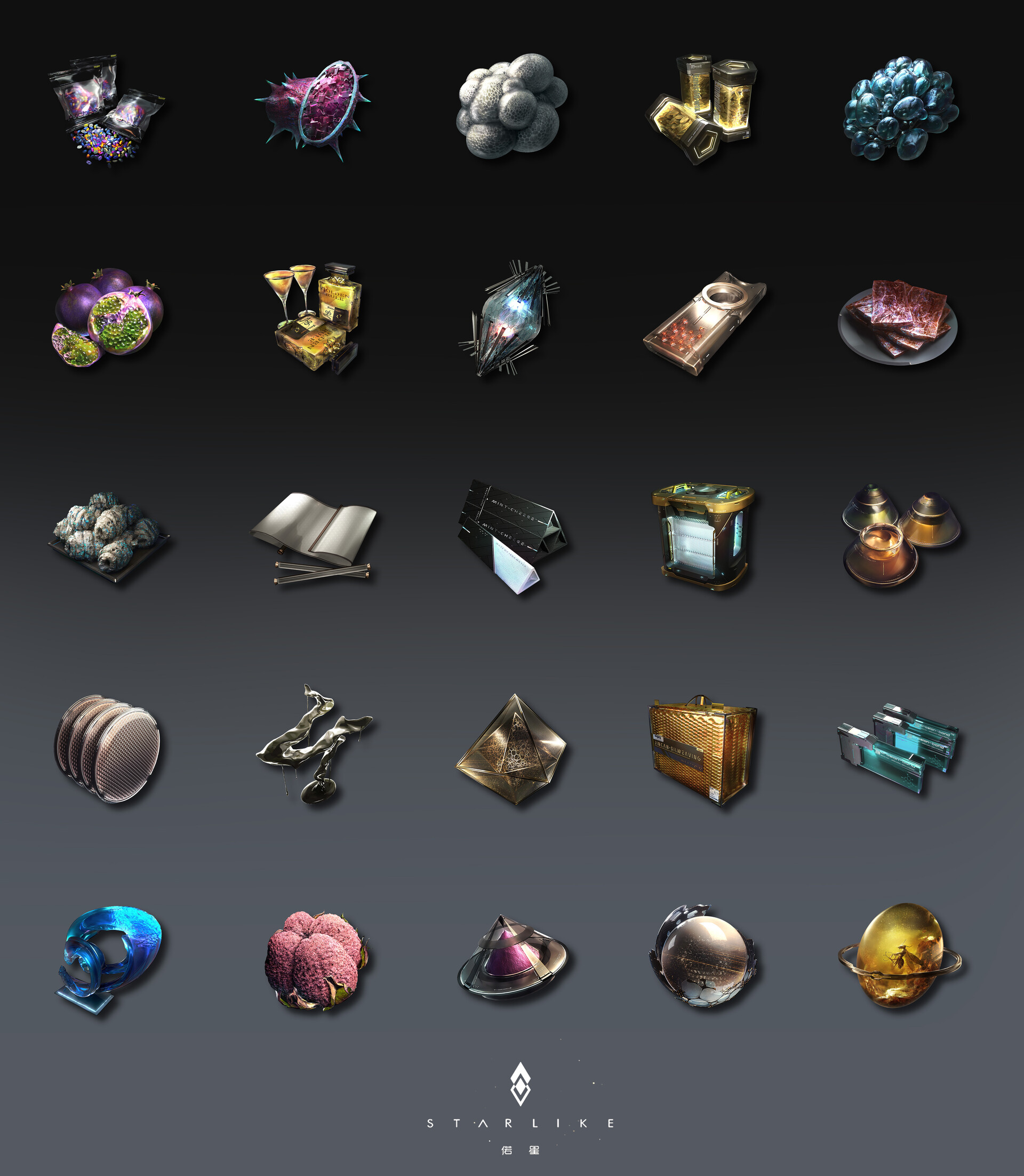 ArtStation - Sci-fi props icon design