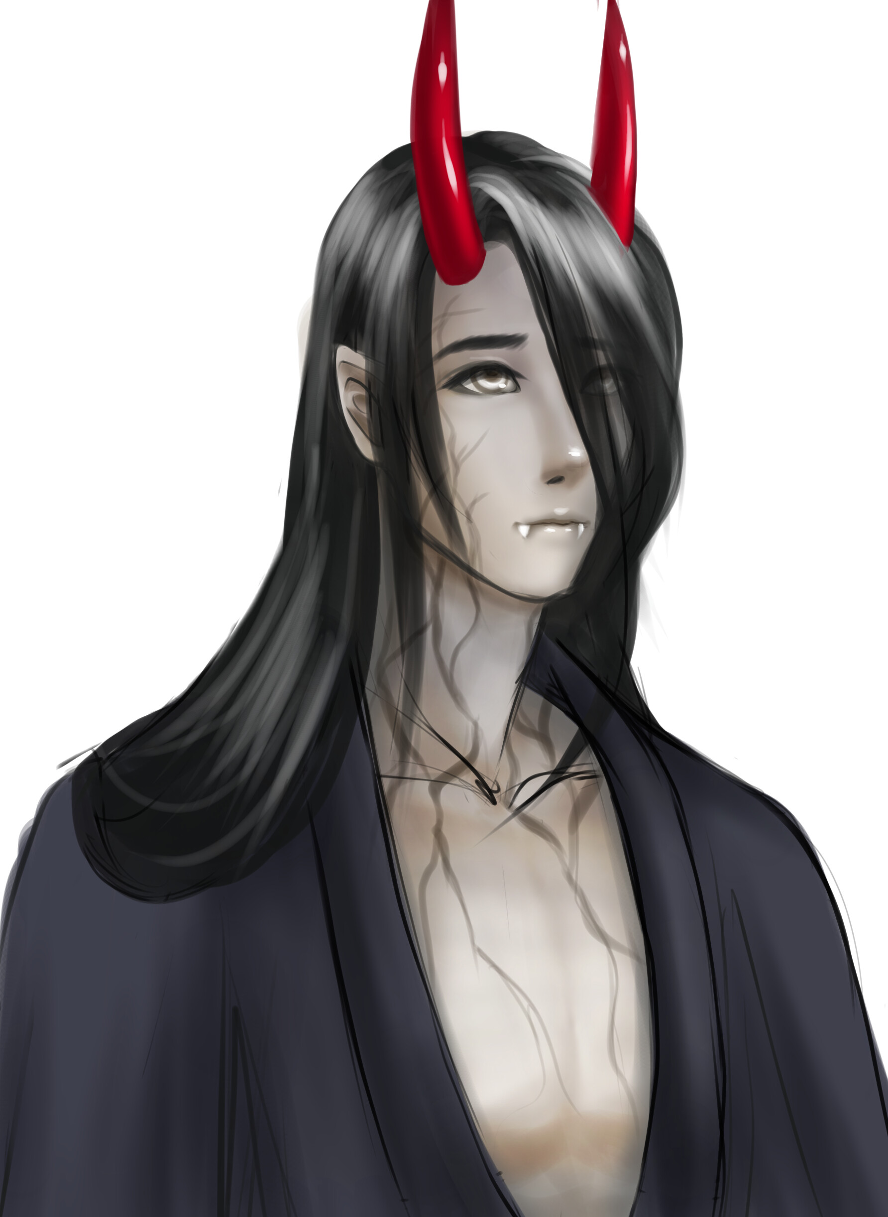 oni drawing realistic