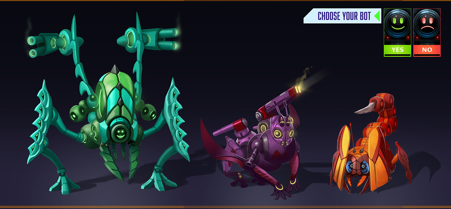 ArtStation - Raivo Battle Bots Art