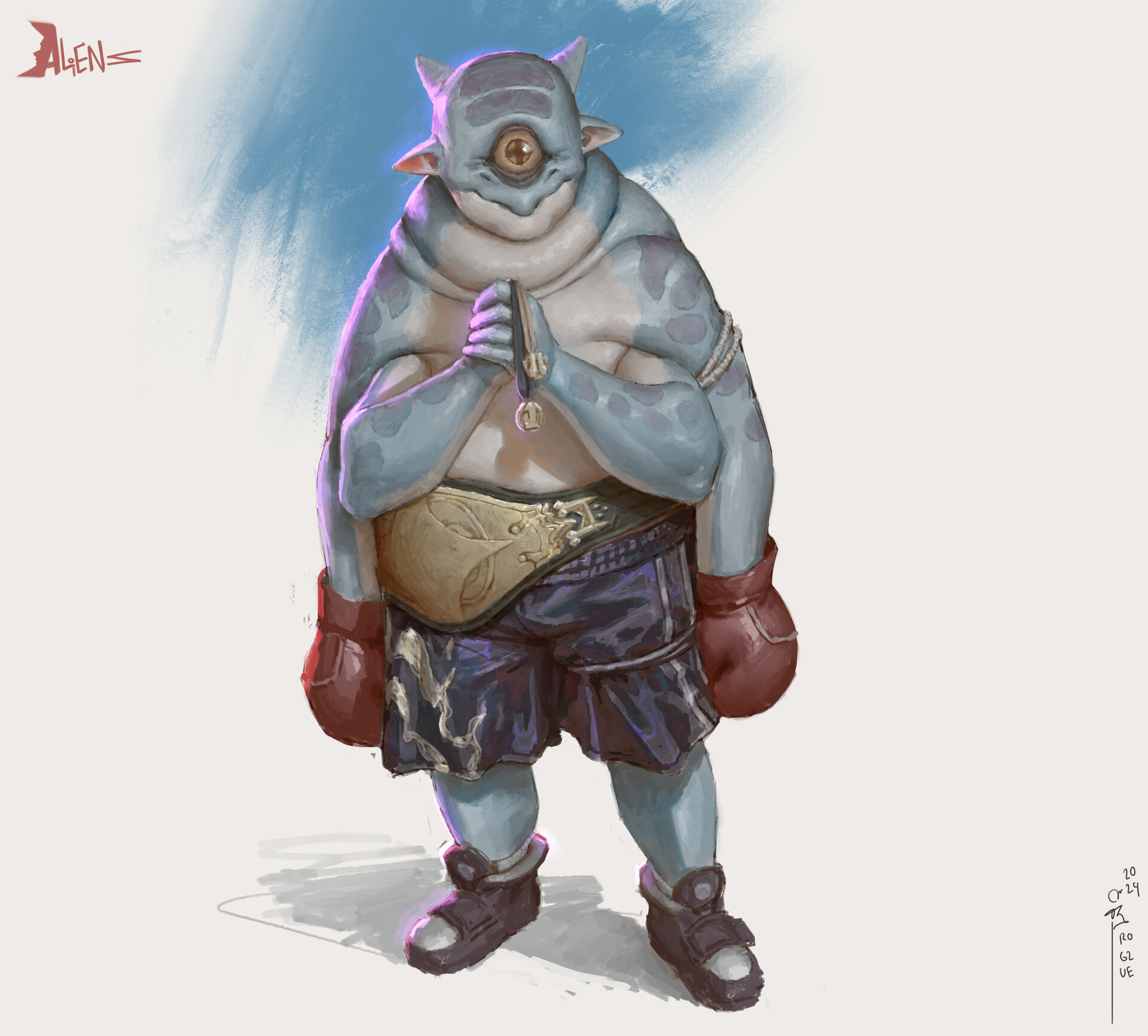 ArtStation - Aliens - one-eyed