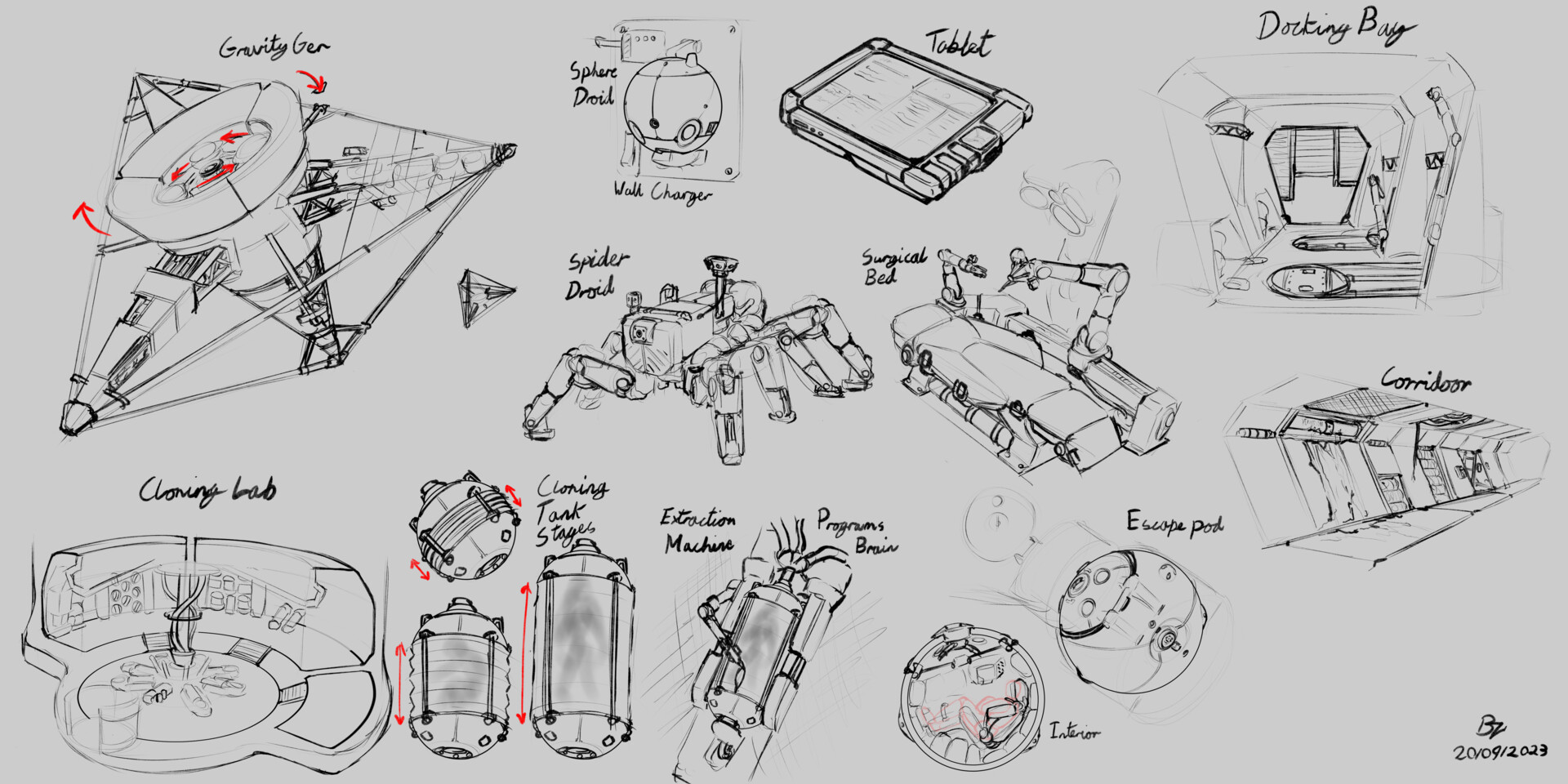 ArtStation - Evil Company Space Station Concept Sheet
