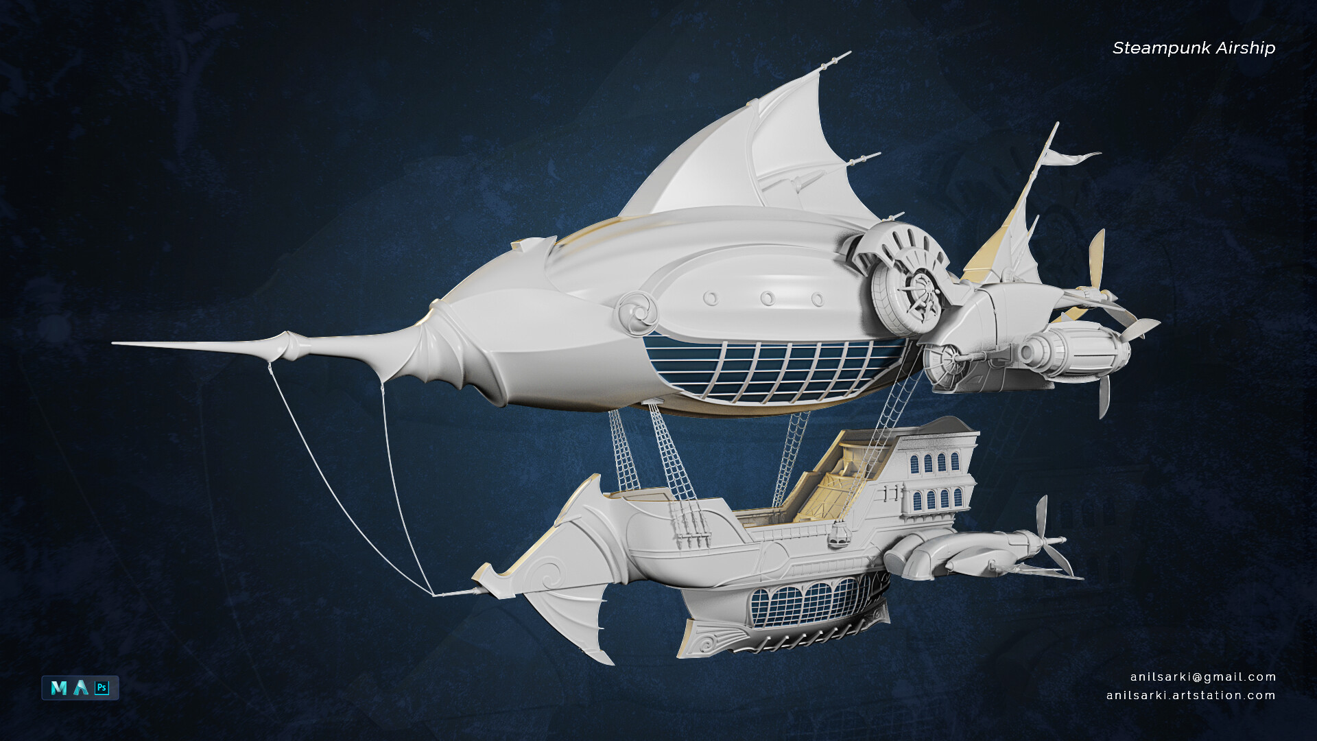 ArtStation - Steampunk Airship