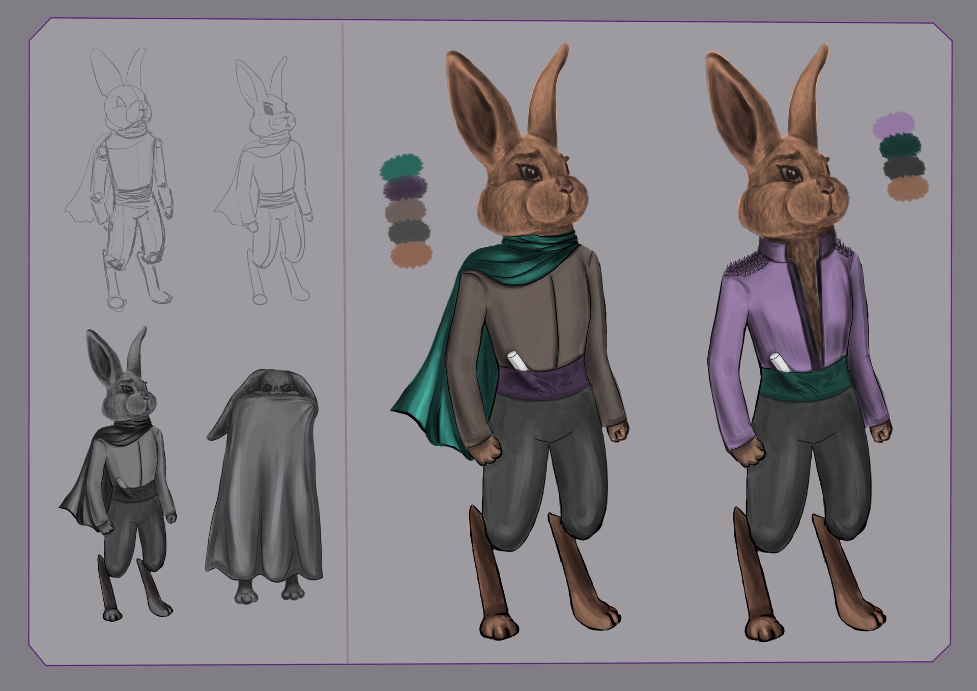ArtStation - Character design of bunny