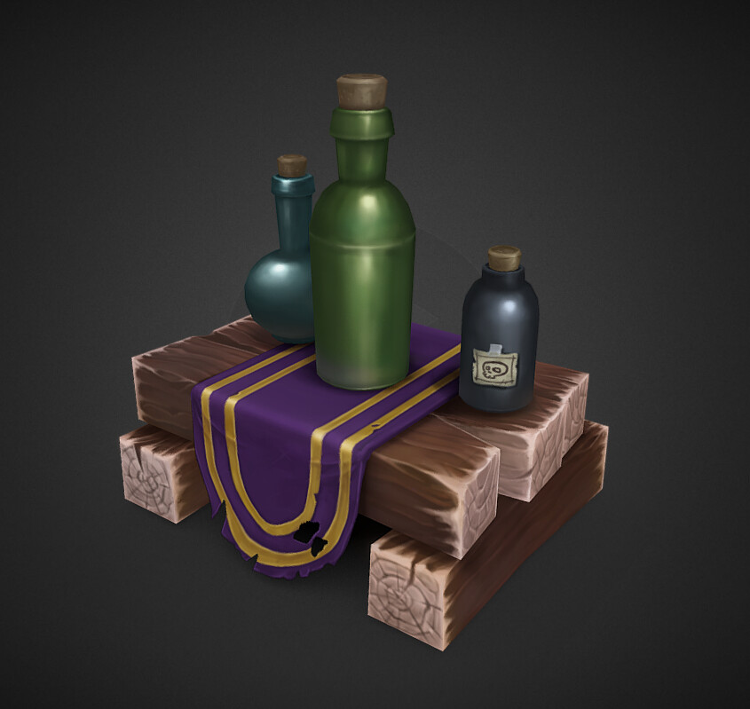 ArtStation - Bottle Table