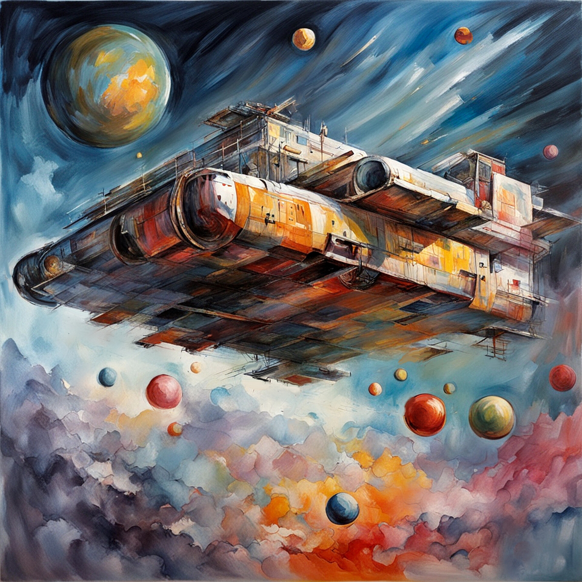 ArtStation - techno station, space landscape