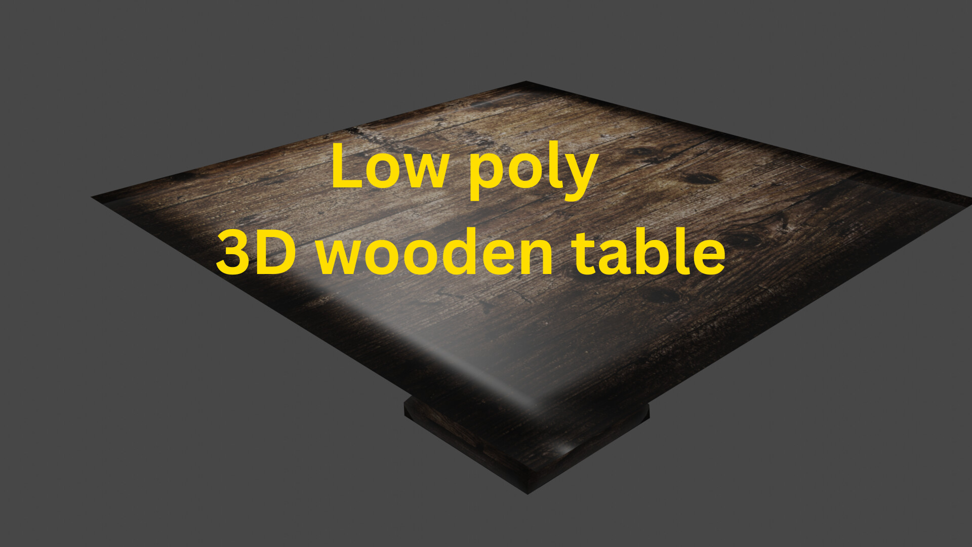 ArtStation - Low poly Wooden Table