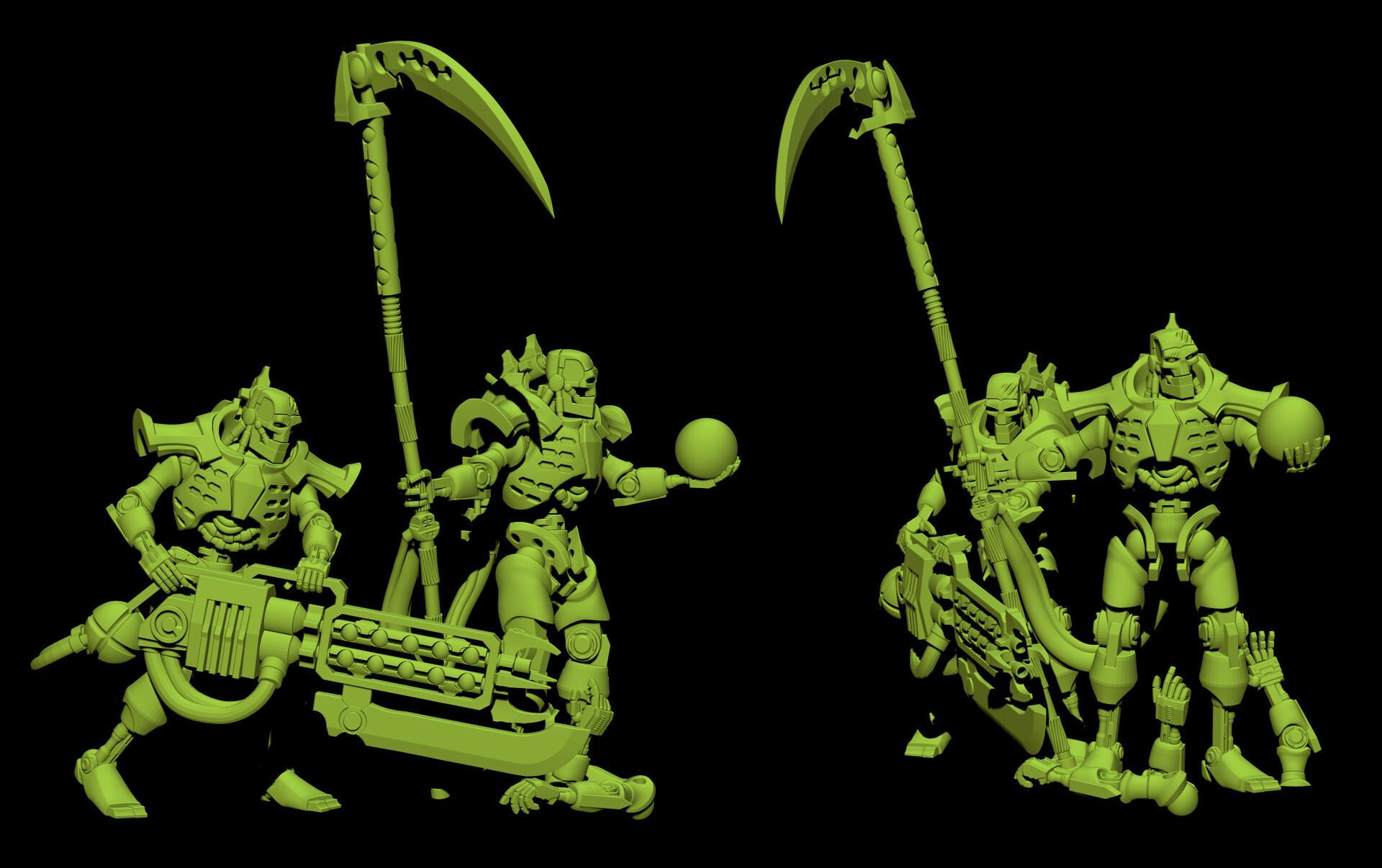 Bayonet & Ricochet Art Studio - Undead Cyber Warrior Commission