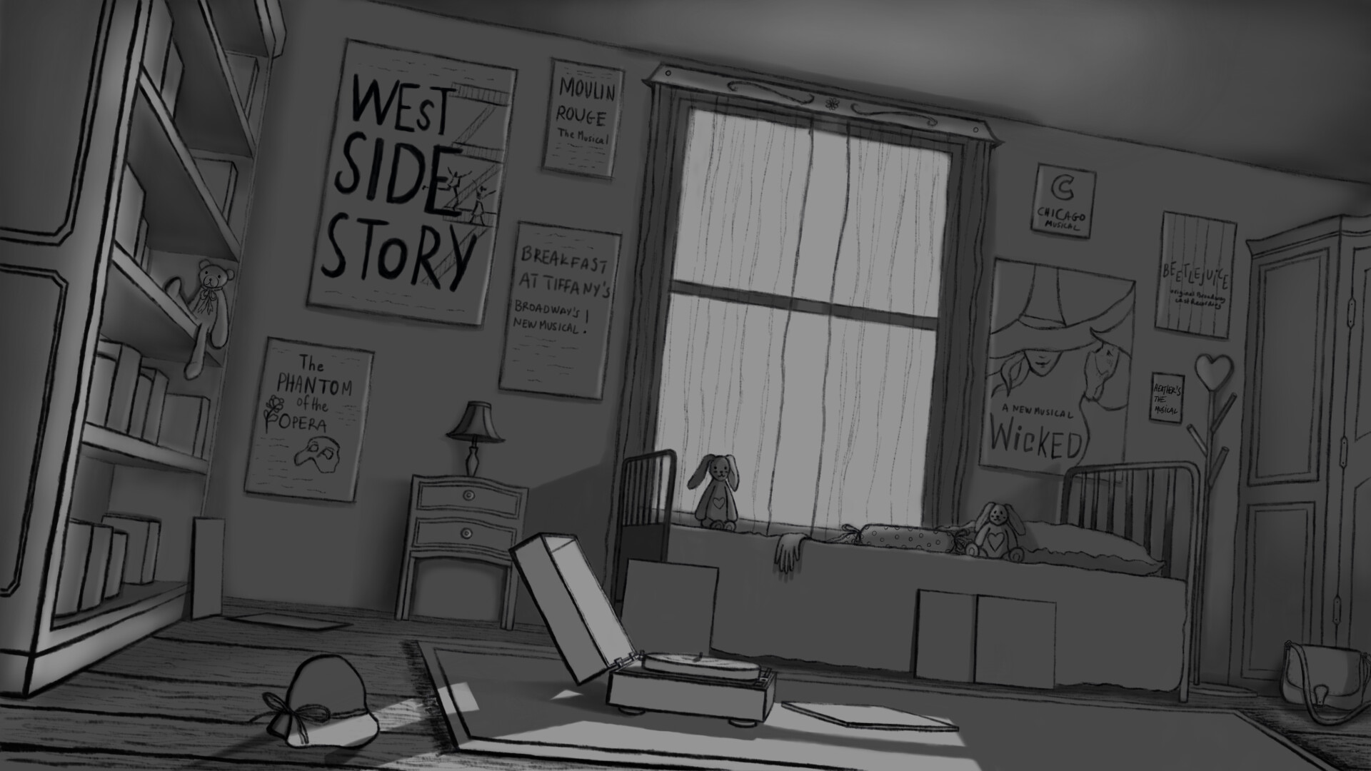 ArtStation - A Rainy Melancholic Day in Sunday's Room Lightiscript and ...