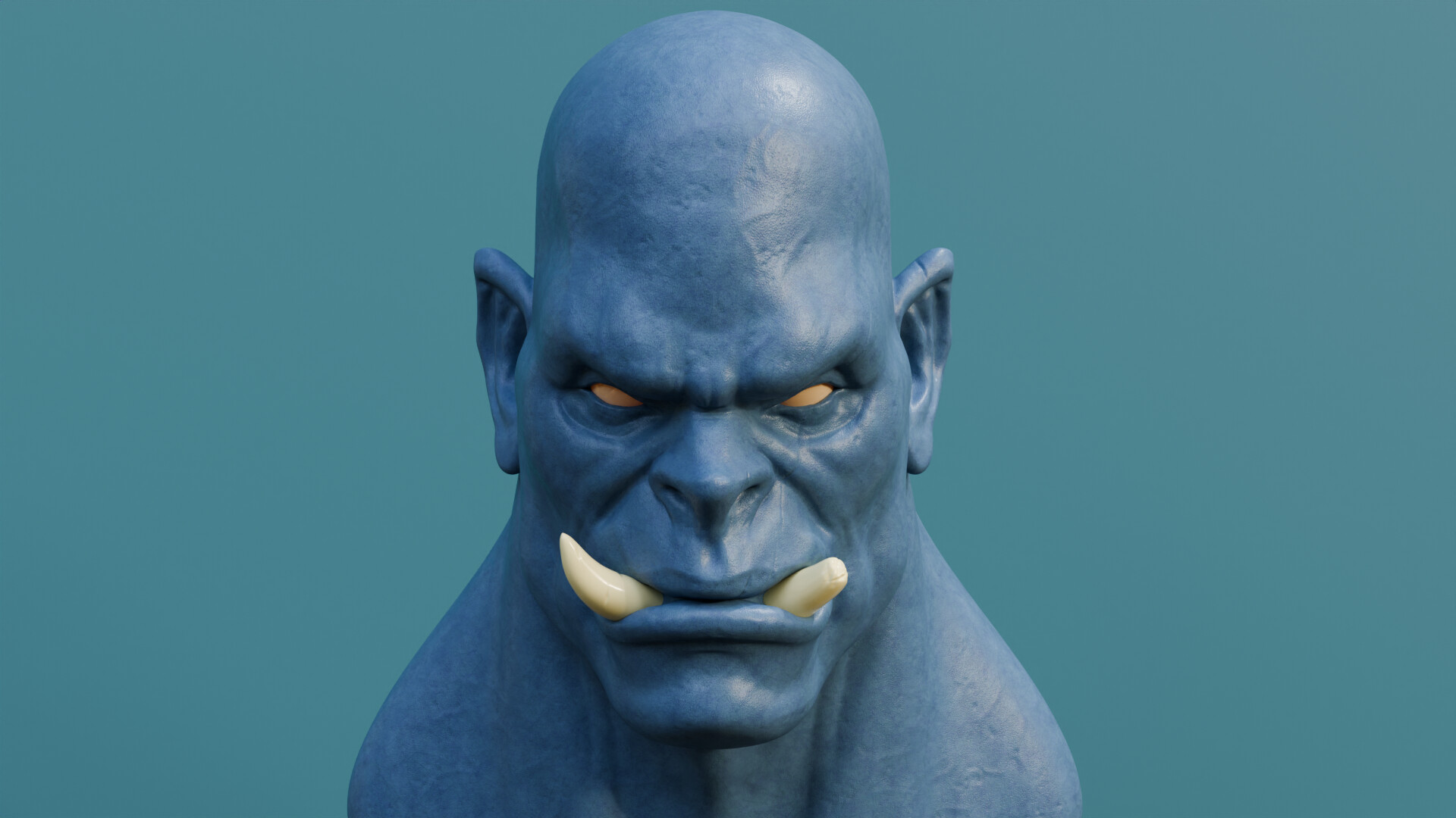 ArtStation - Blue Orc testing