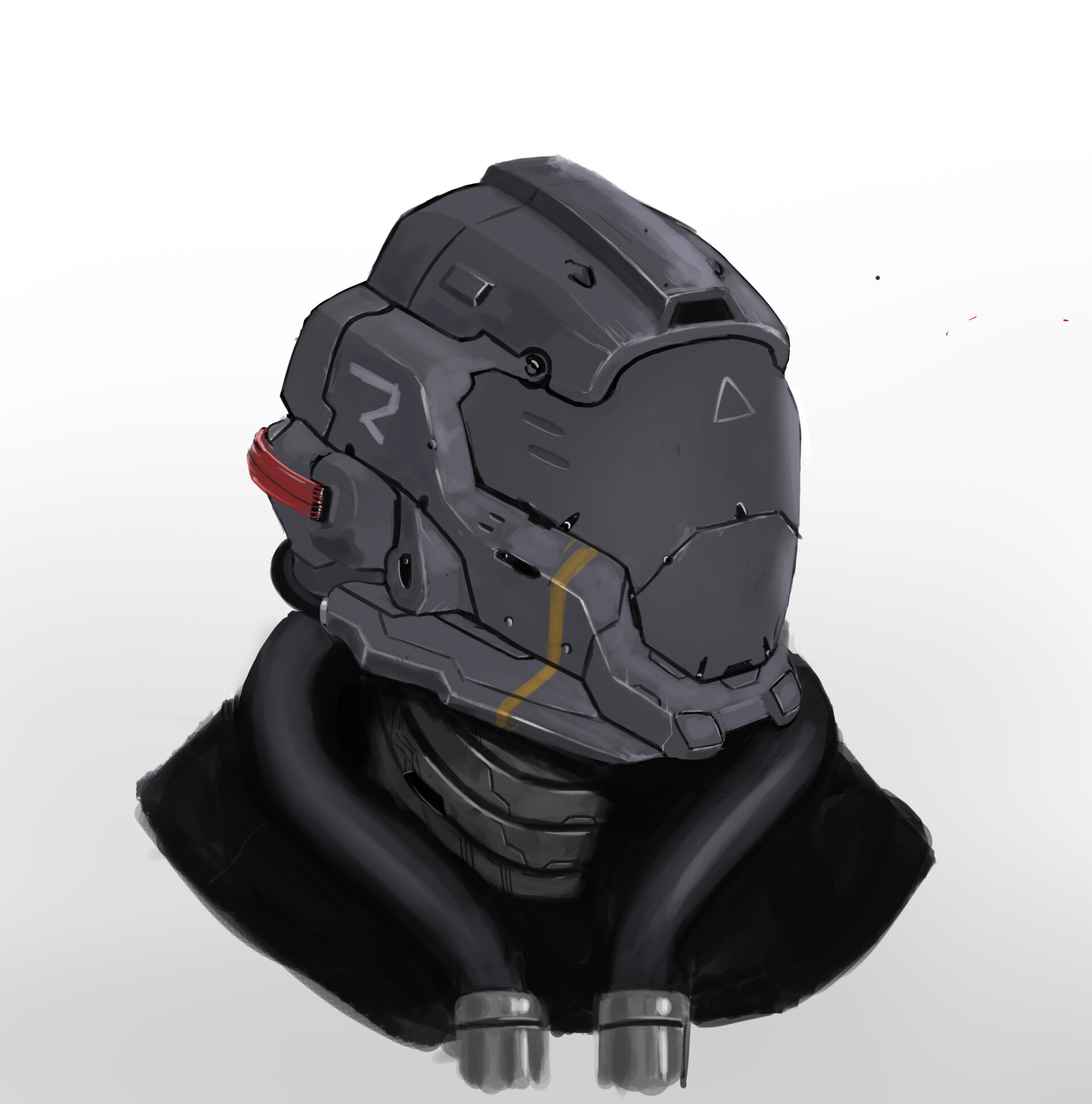 futuristic battle helmets