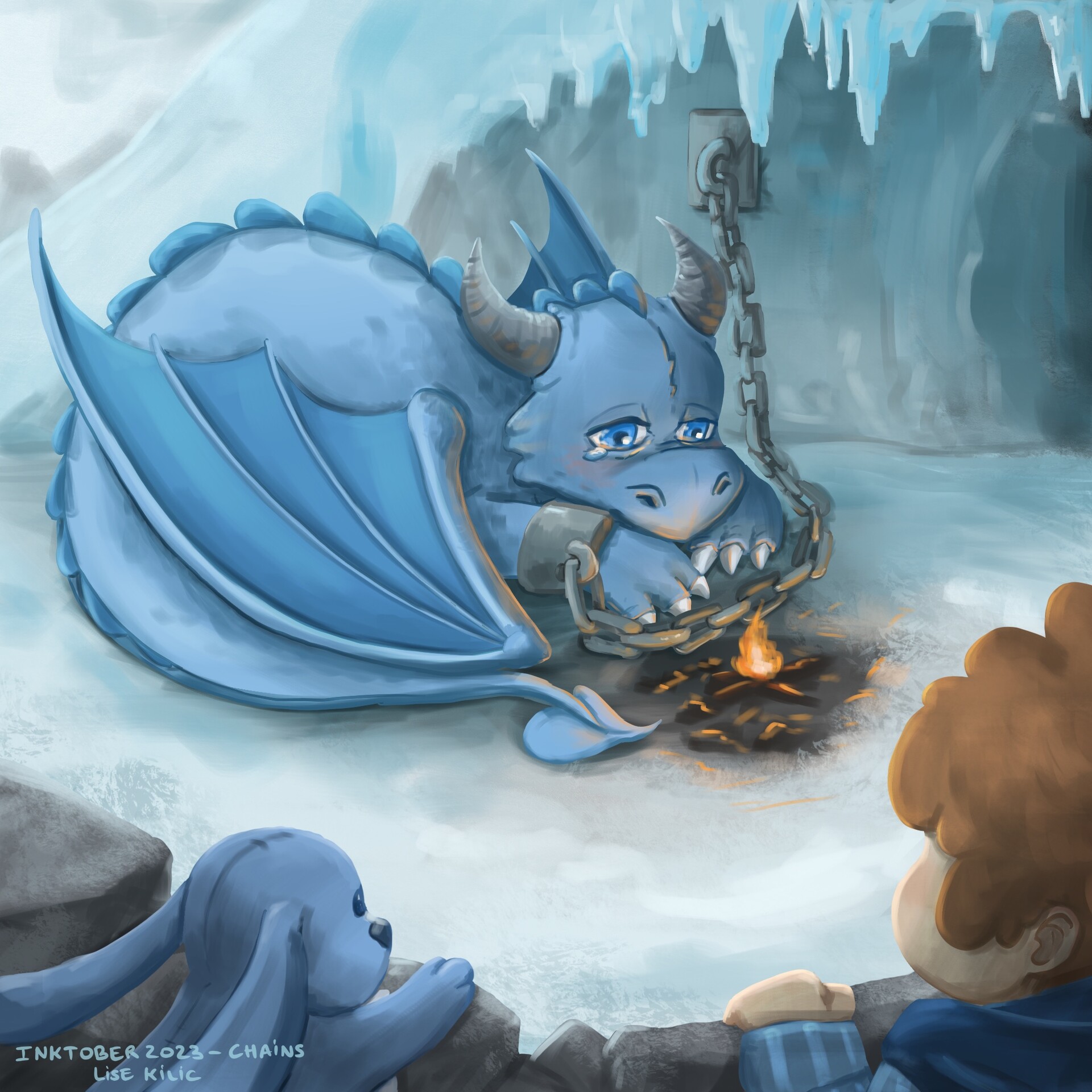 ArtStation - Inktober day 21 : chains