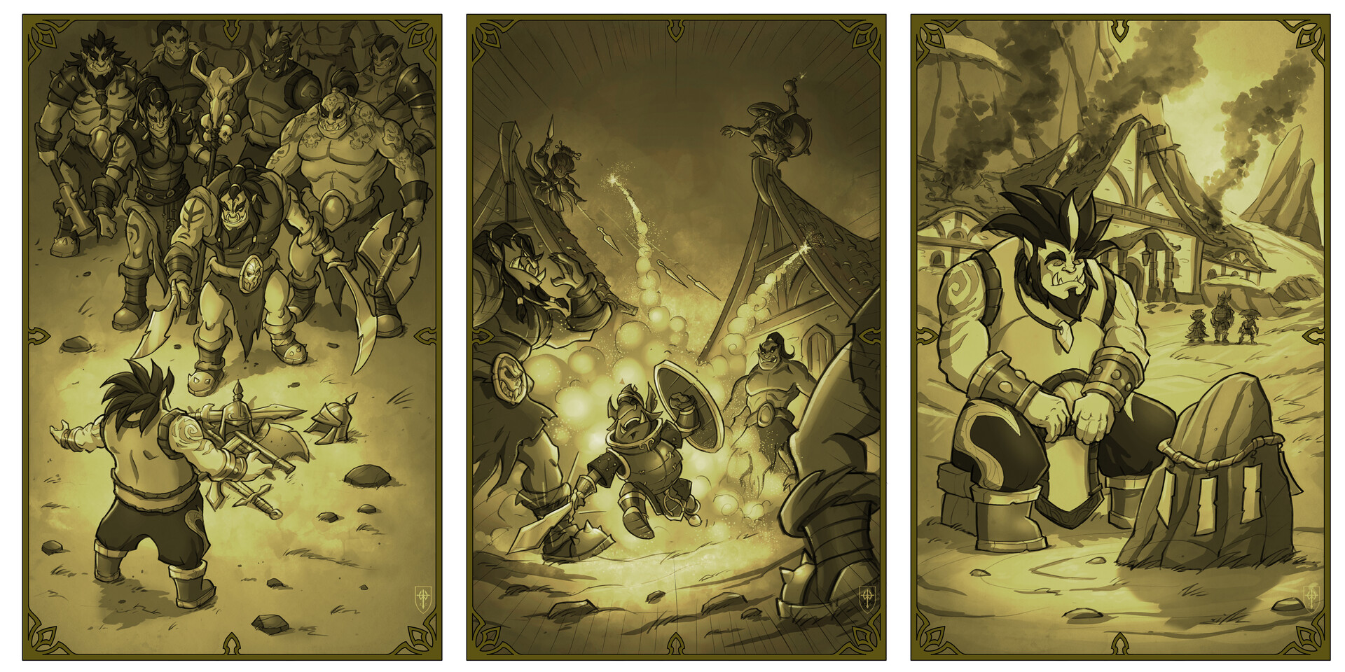 Thomas Wilson - Grog and the Goblin Plains - Book Illustrations