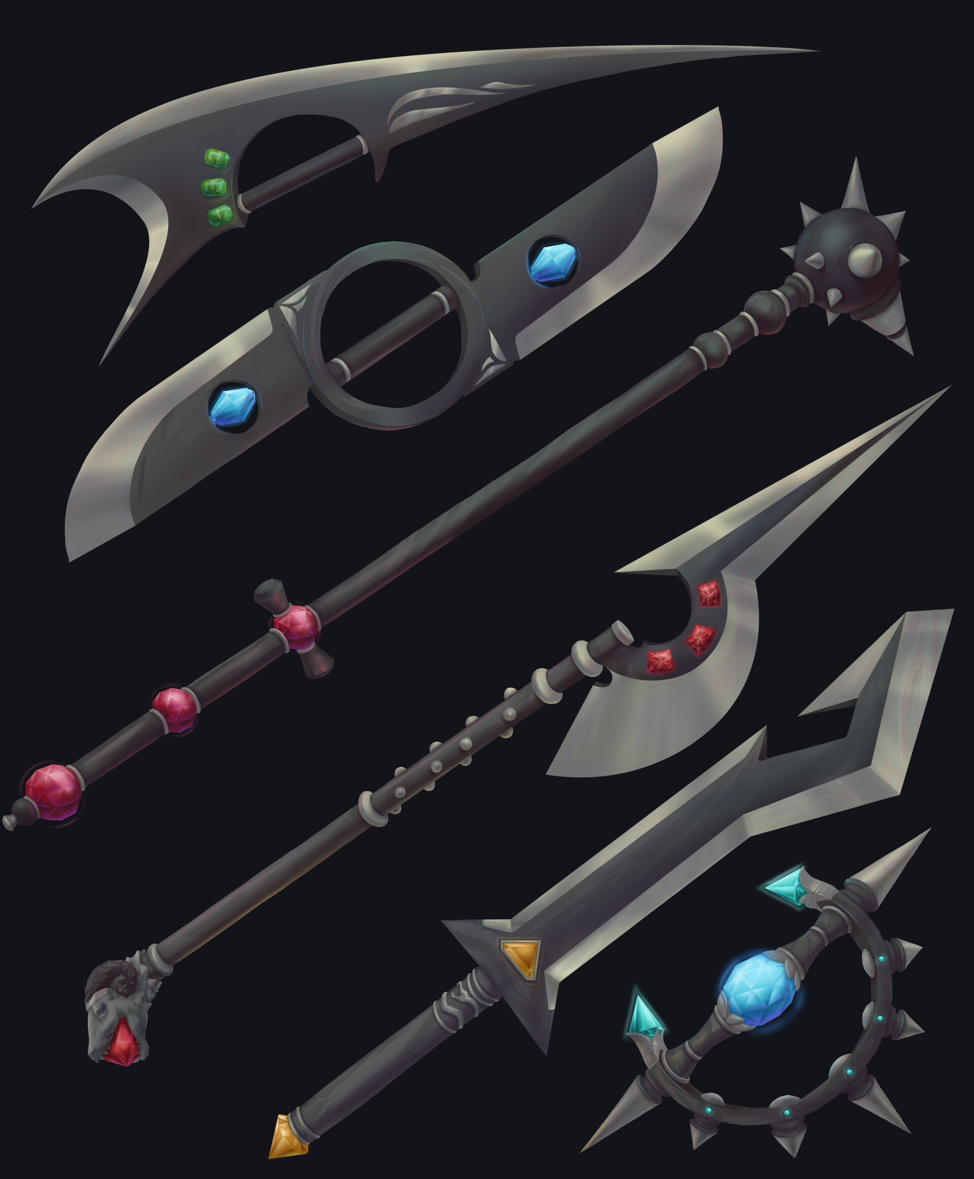 ArtStation - Pack of fantasy weapon