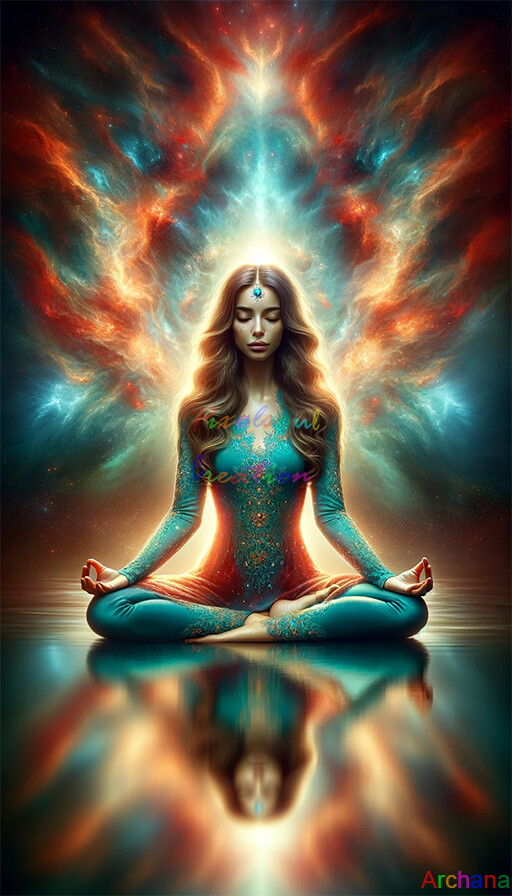 ArtStation - Celestial Serenity: Meditative Reflections