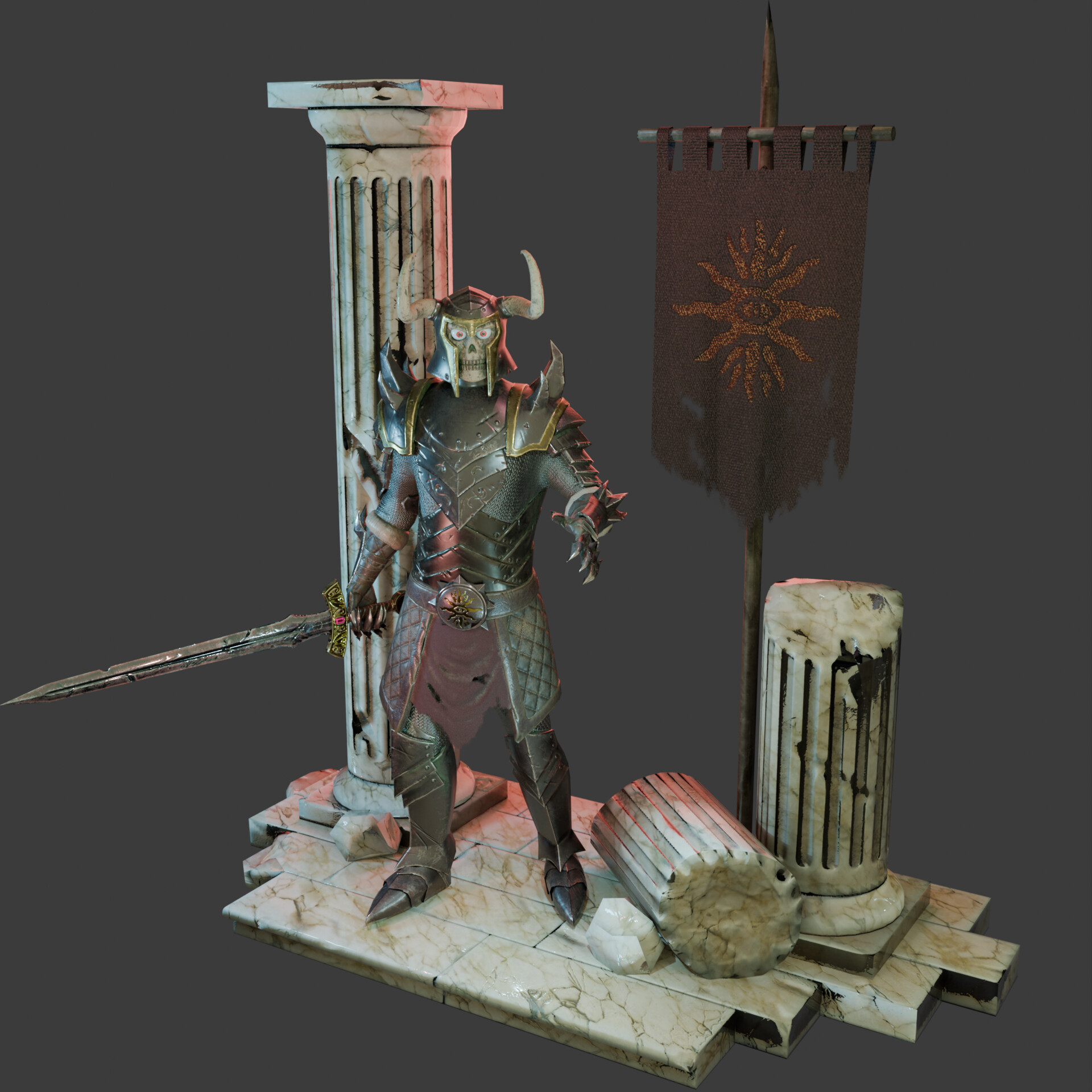 ArtStation - Evil Skeleton Knight
