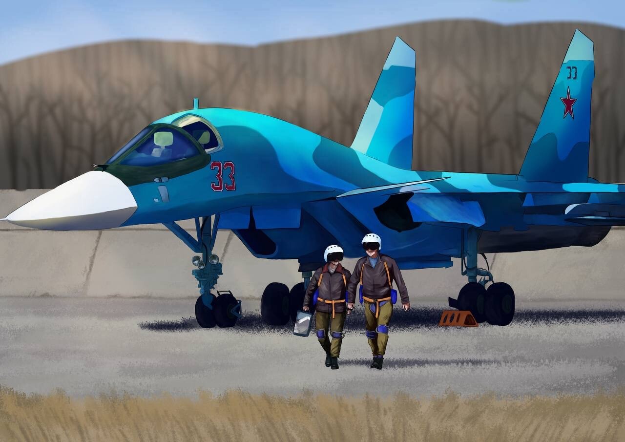 ArtStation - Su-34 crew