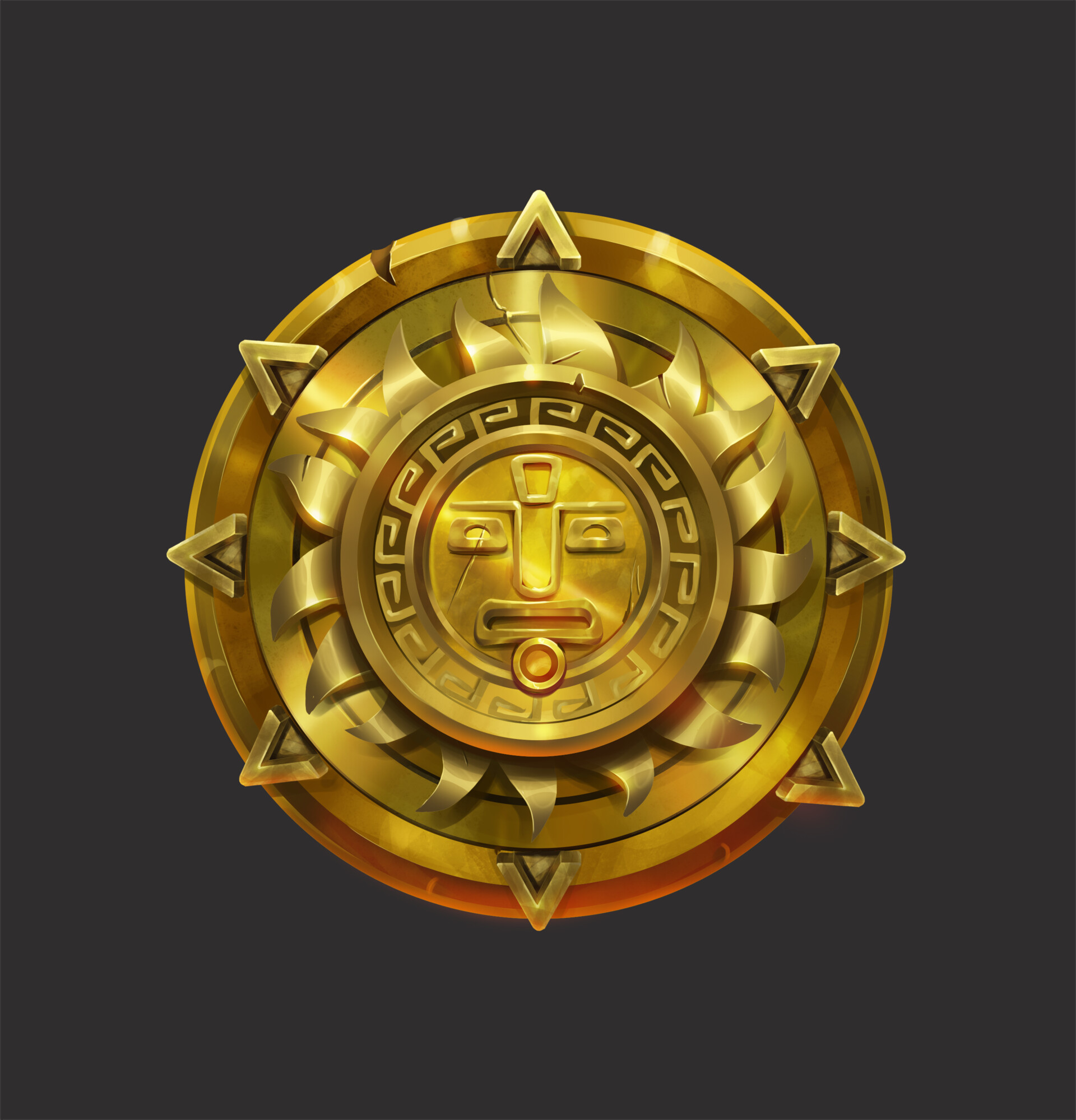 ArtStation - Slot Aztec Symbols / Property of Wizard Games