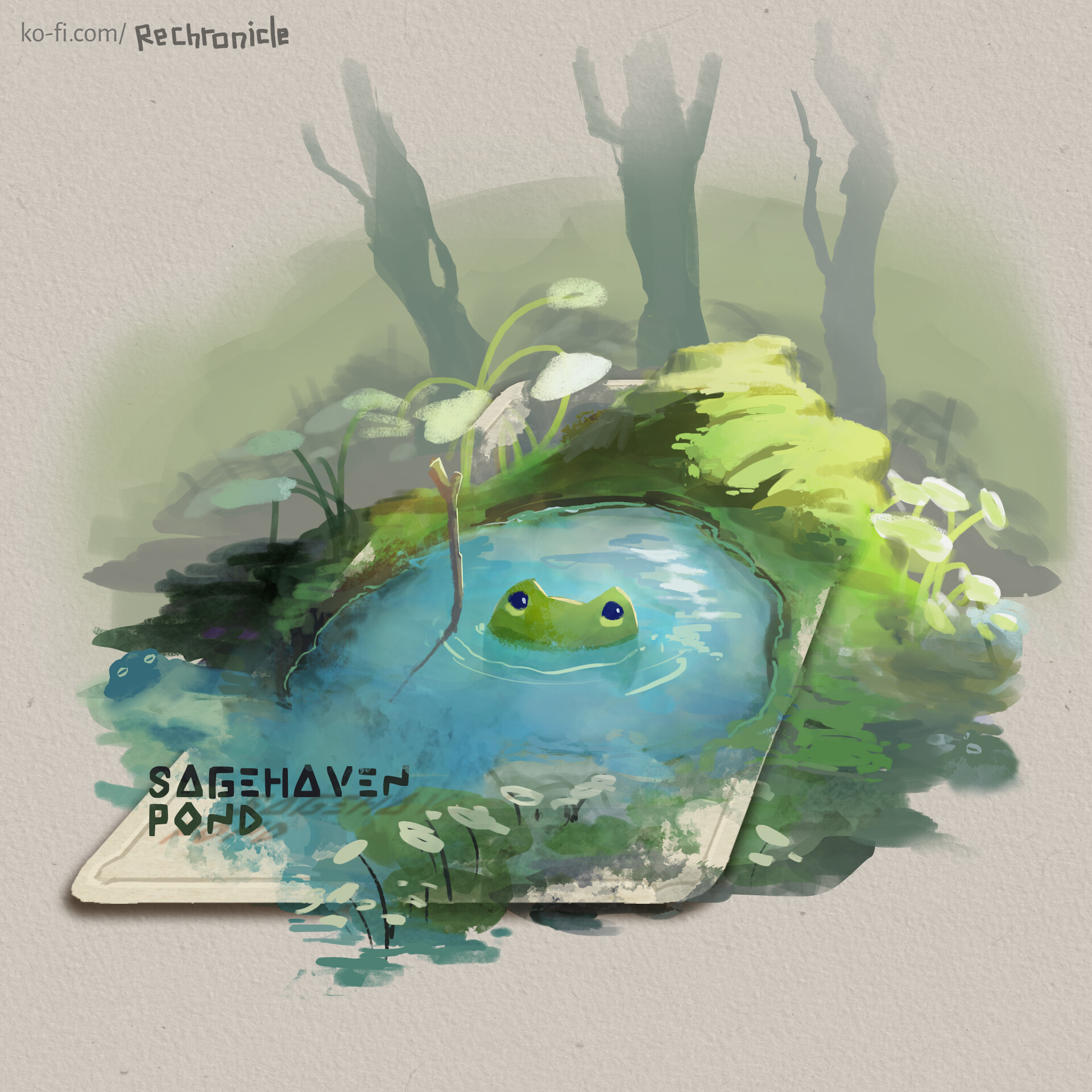 ArtStation - Sagehaven Pond | Environment CARDs