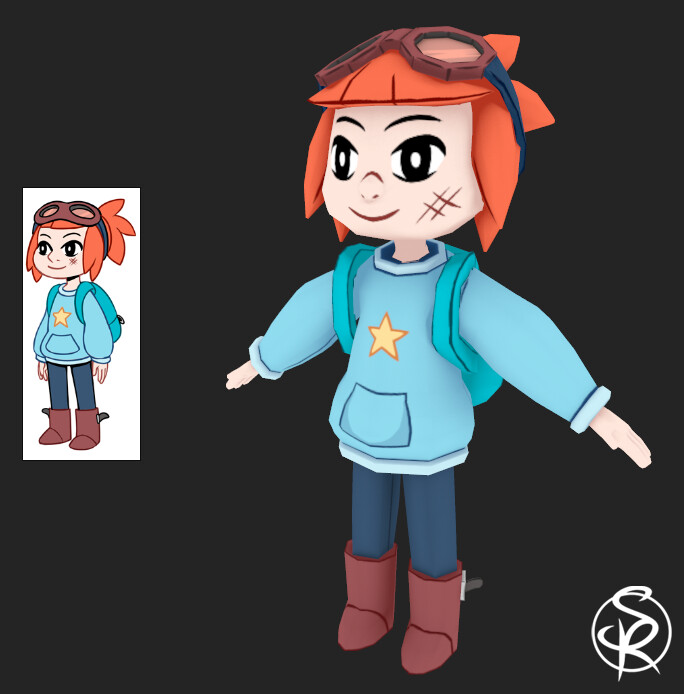 ArtStation - Stylized Character - Molly