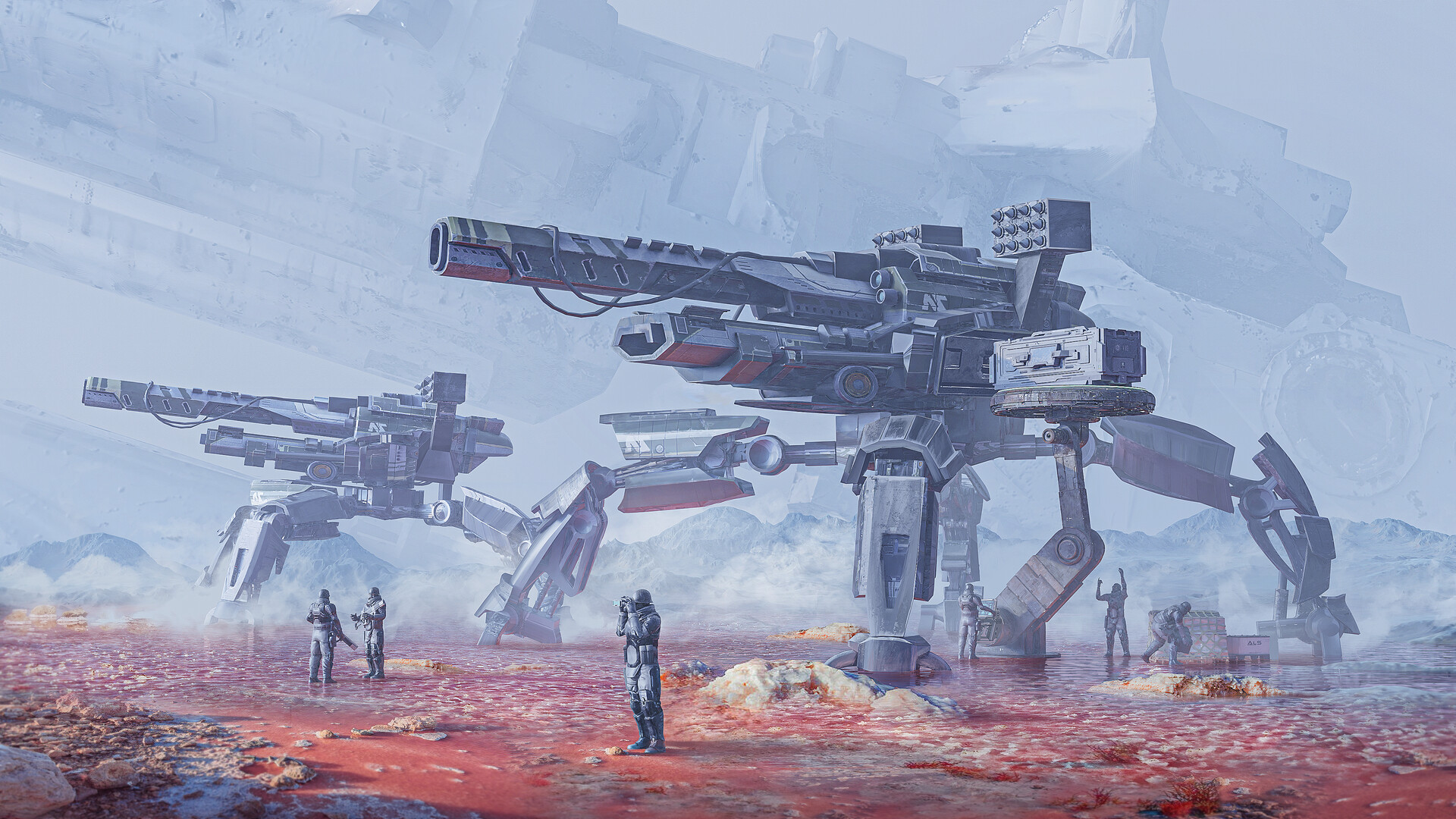 ArtStation - Concept art sci-fi turret