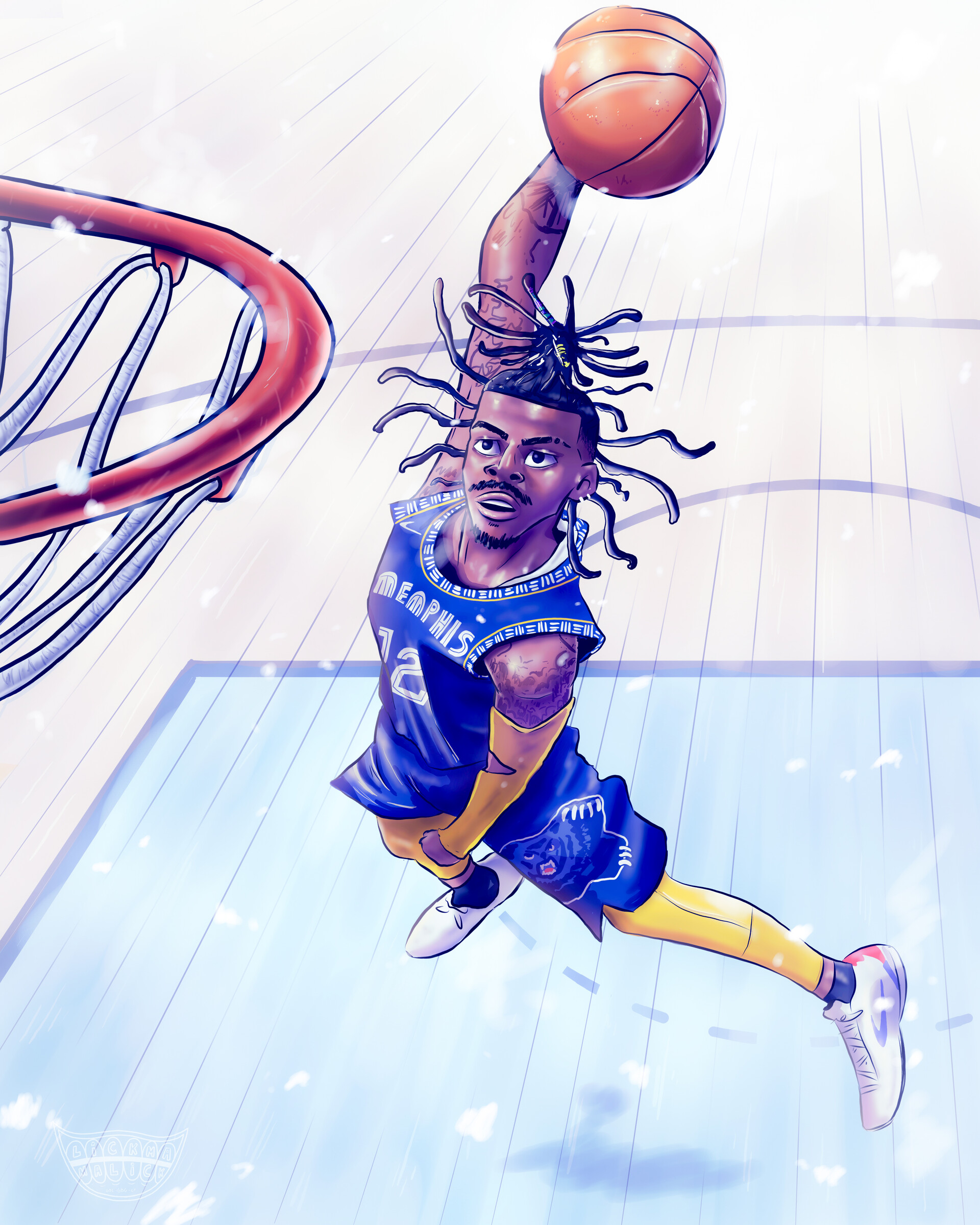 ArtStation - Ja Morant (illustration)