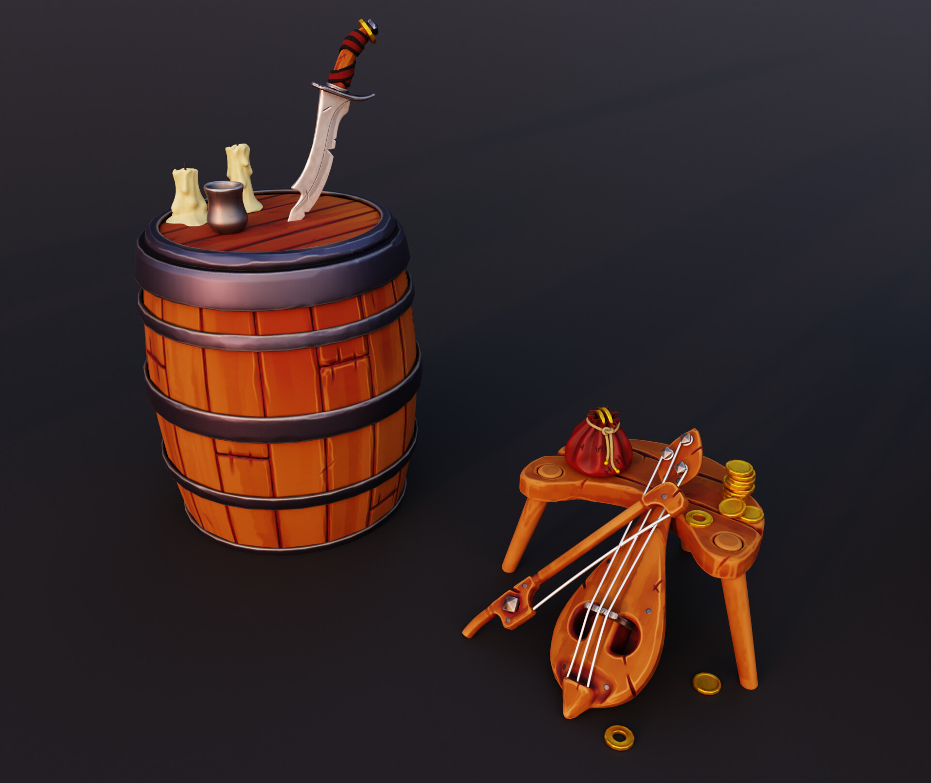 Boris Simeonov - Stylized Props/Foliage (Part 1)