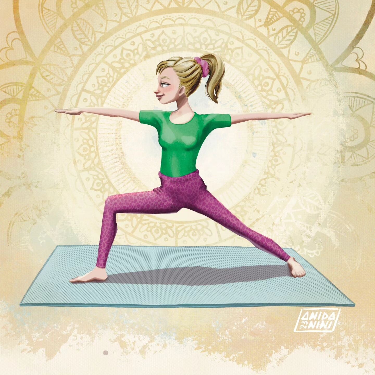 ArtStation - Yoga asanas