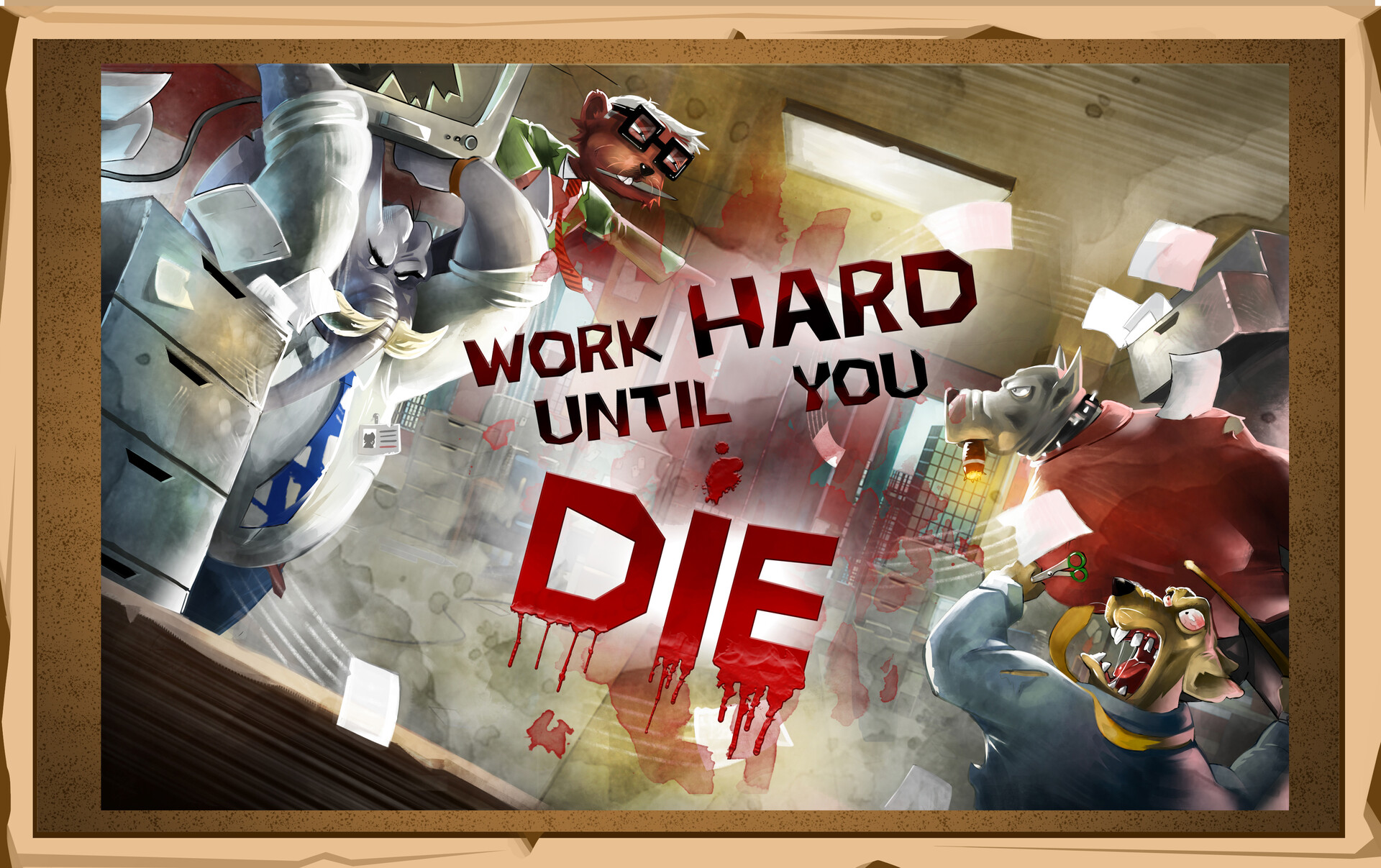 ArtStation - WORK UNTIL YOU DIE - GAME PITCH