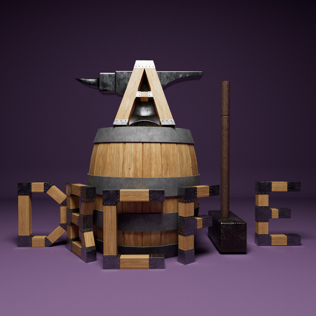 ArtStation - Letters of the alphabet A-F