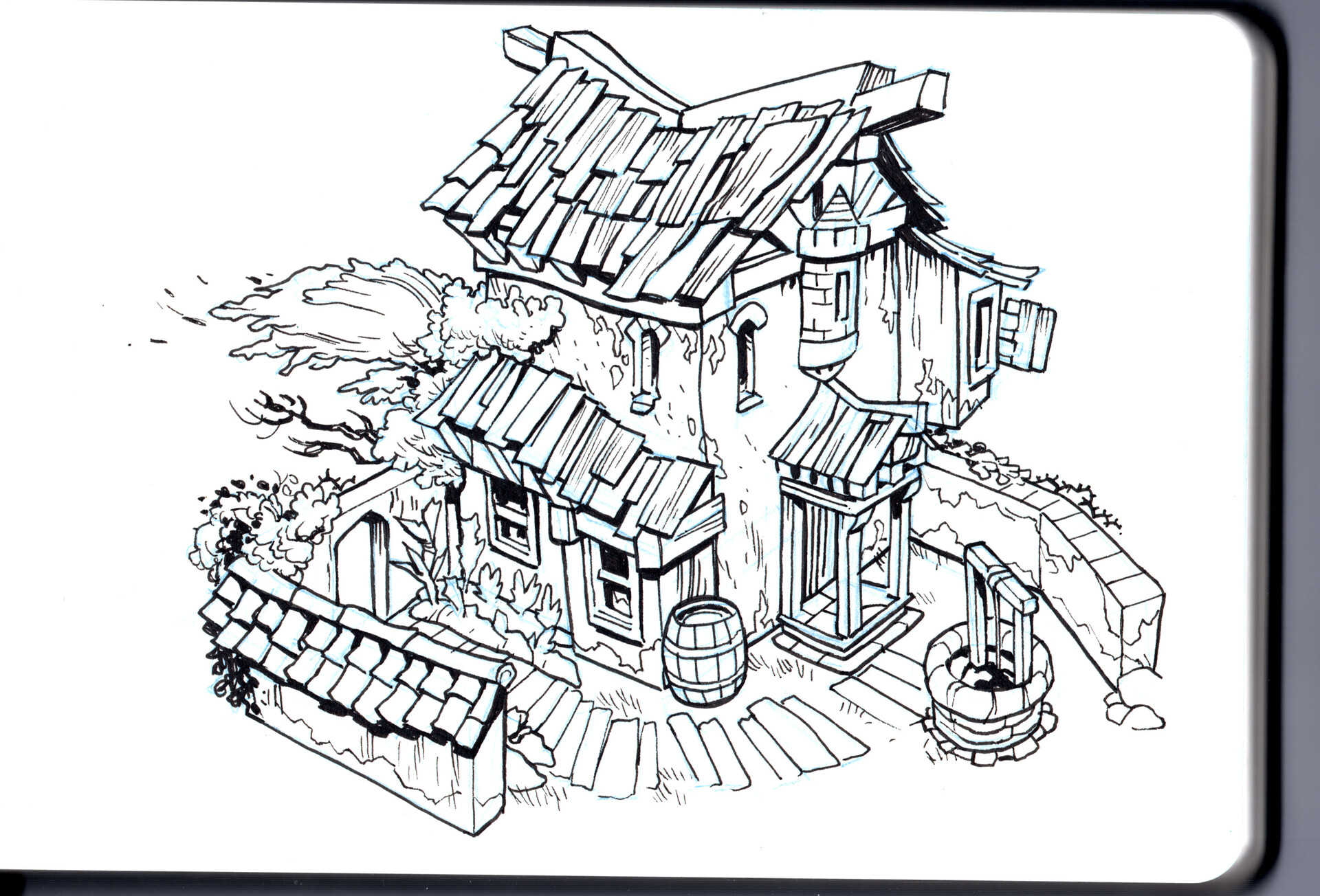 David Hueso - Pirate buildings designs