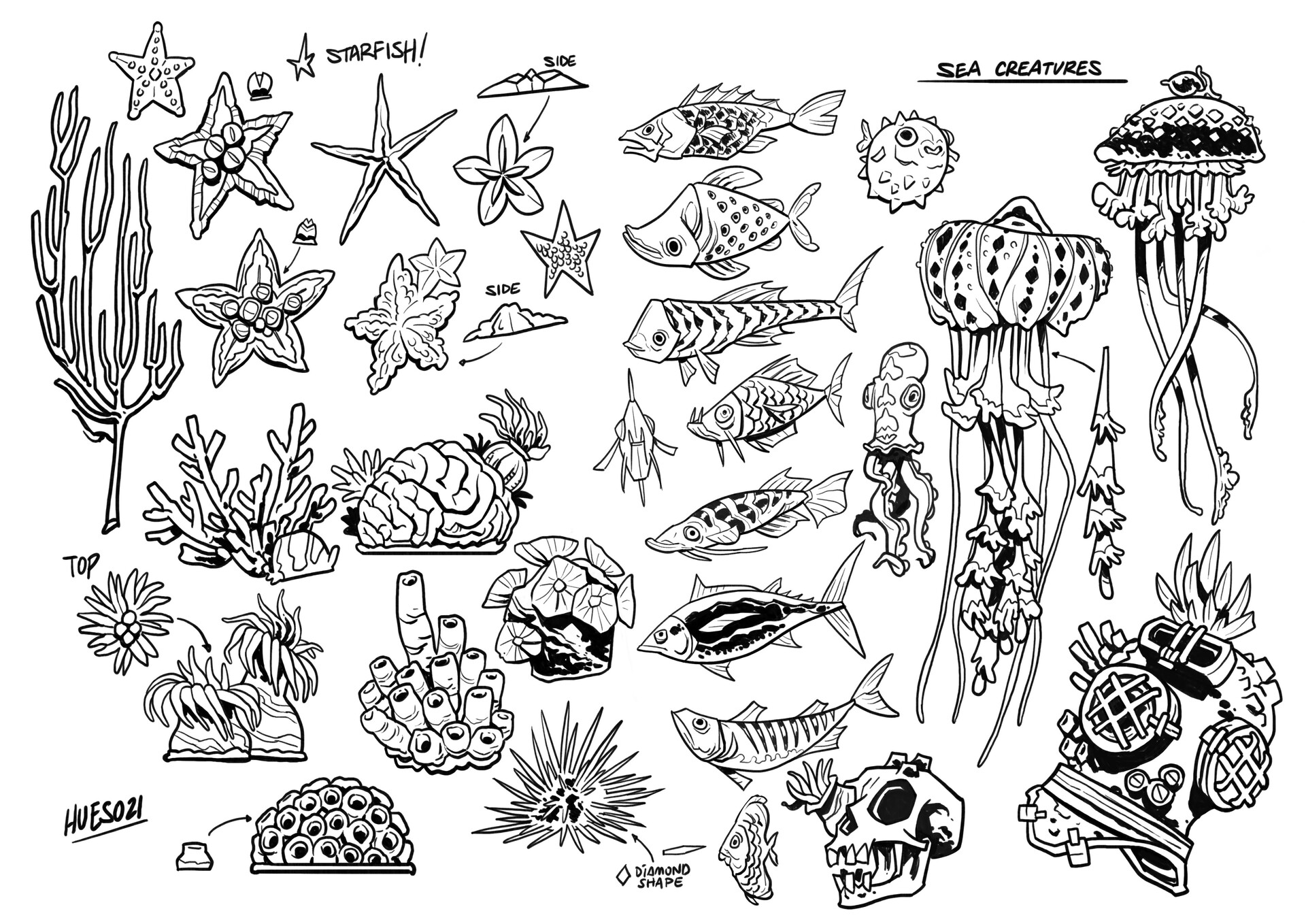 ArtStation - Sea creatures