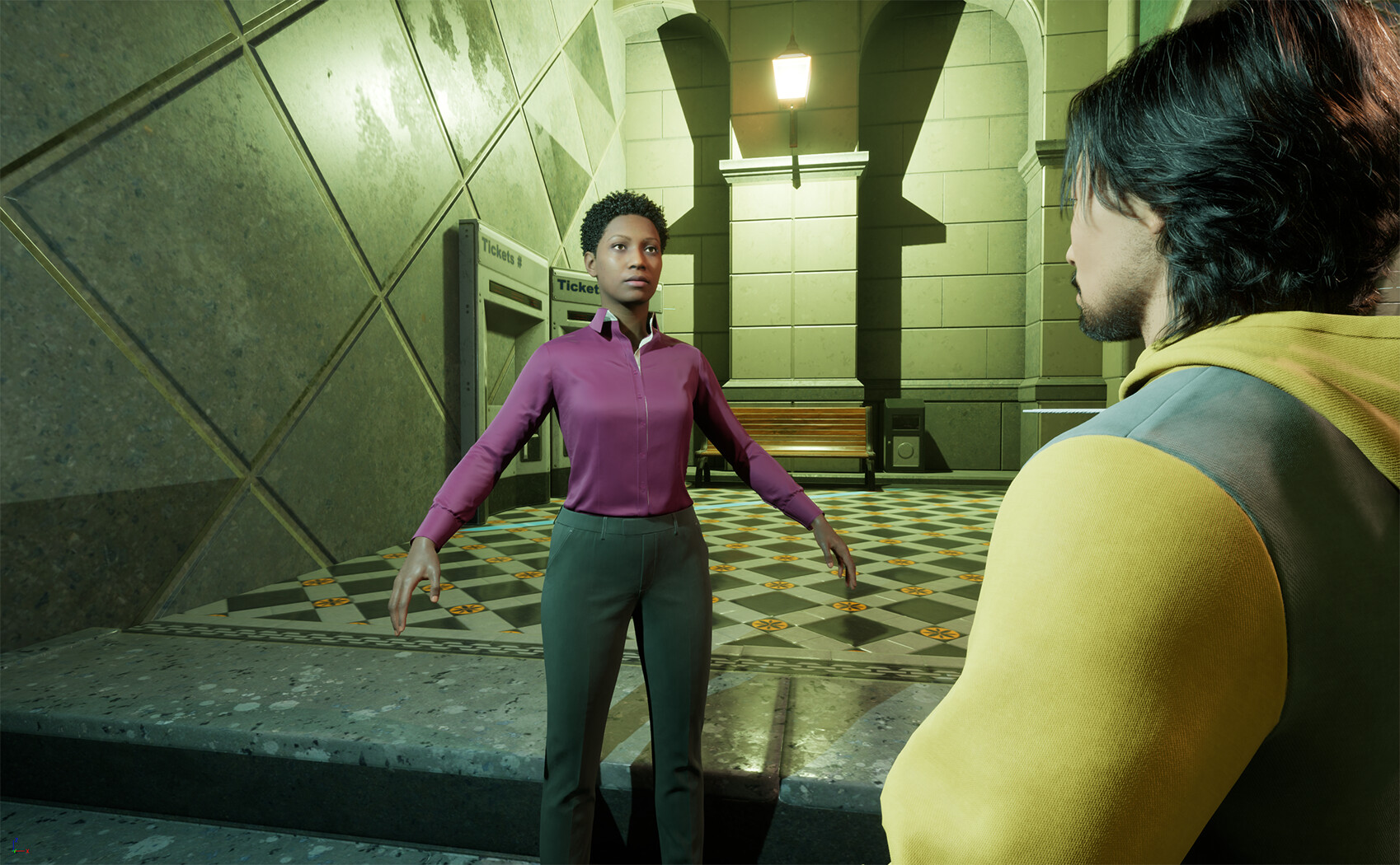 ArtStation - Lighting: Dialogue Scene example - Academic Study