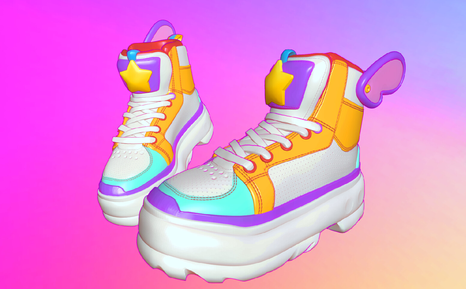 ArtStation - Wing Snickers - Shoes study