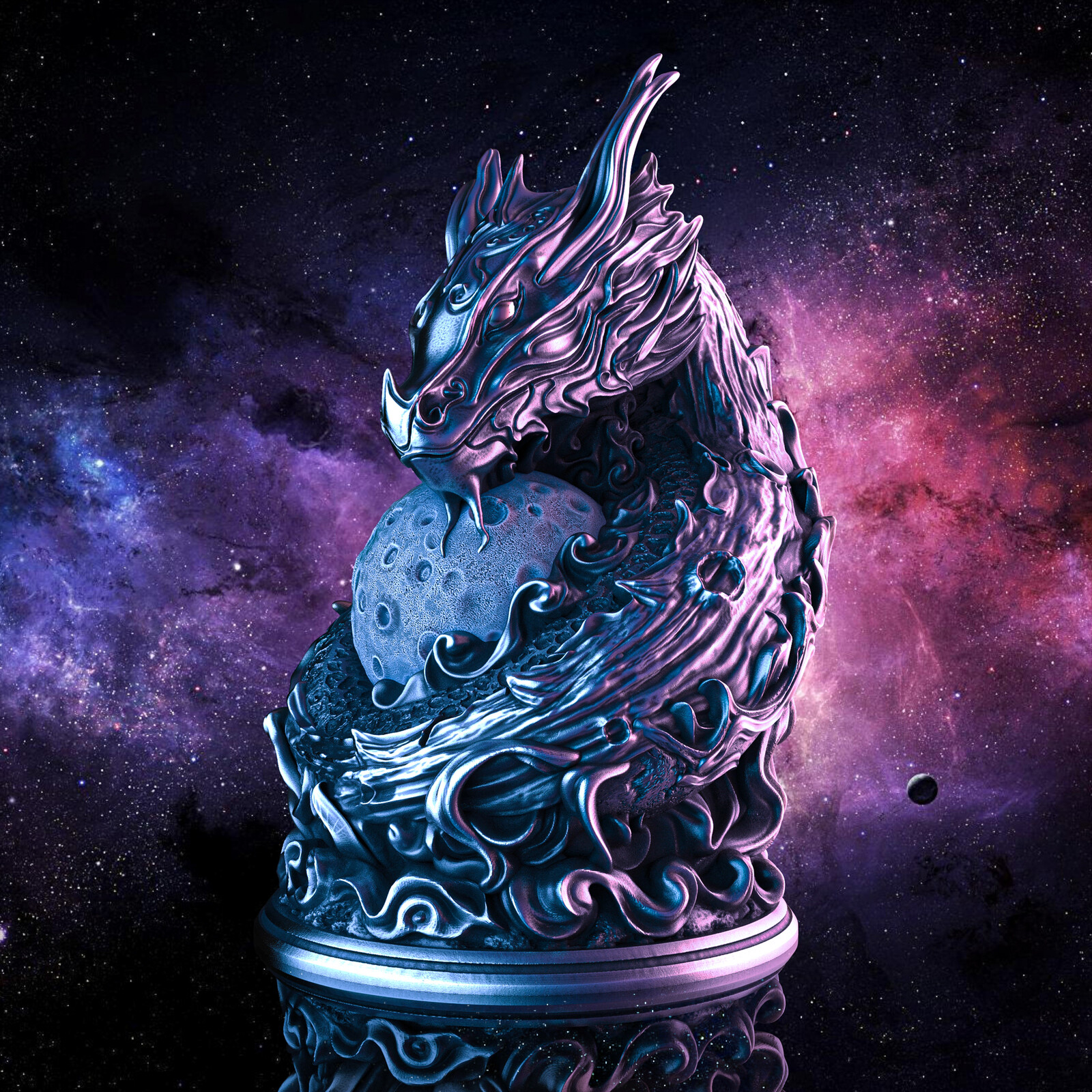 Fotis Mint - Moon Dragon bust