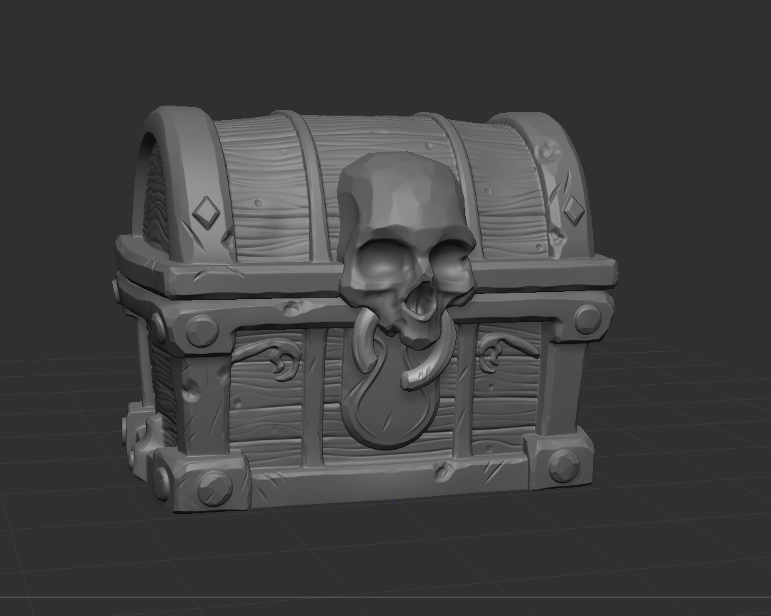 humanfraud - Stylized Skull Chest - 1 Hour Challenge