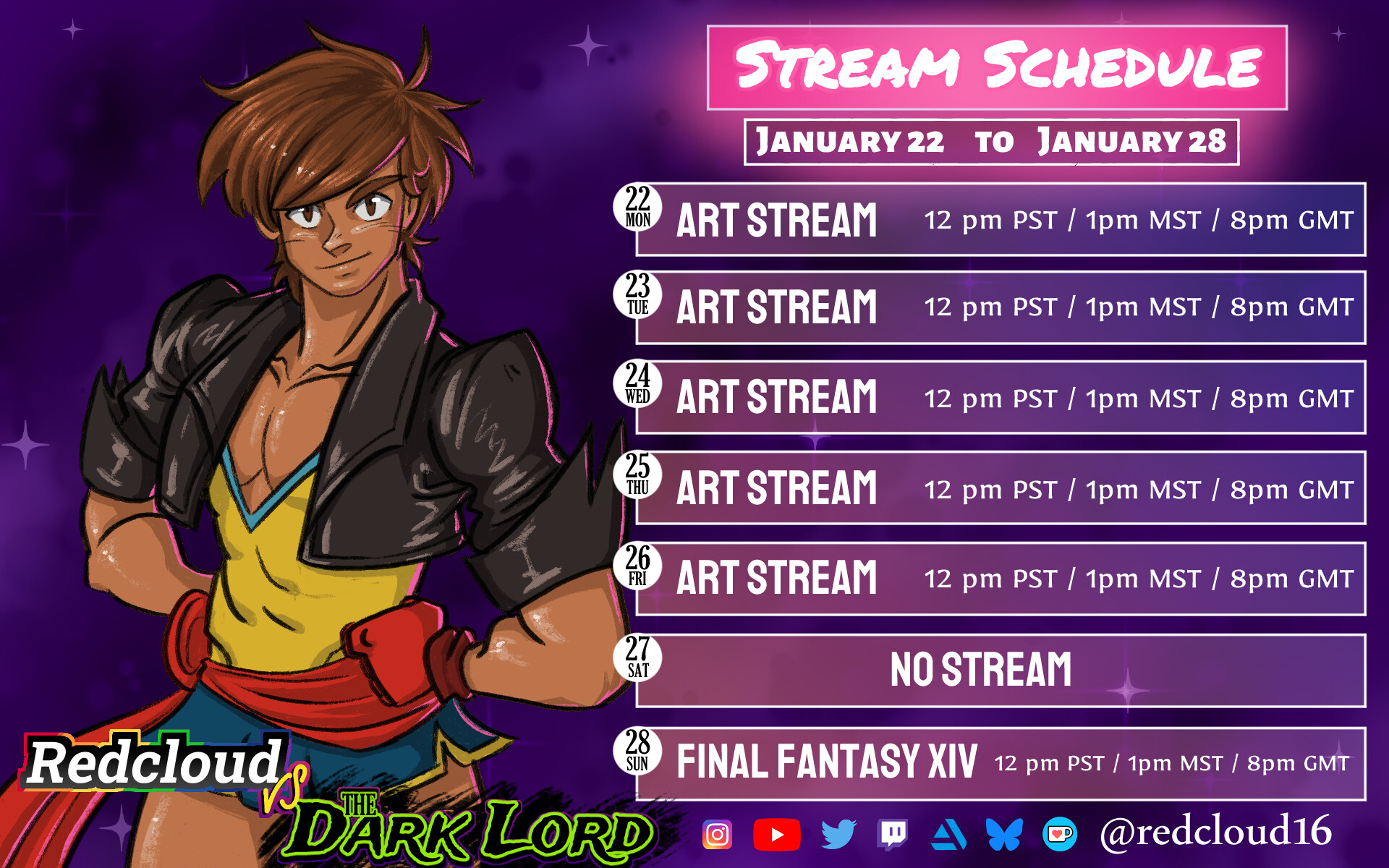 ArtStation - Stream Schedule Art