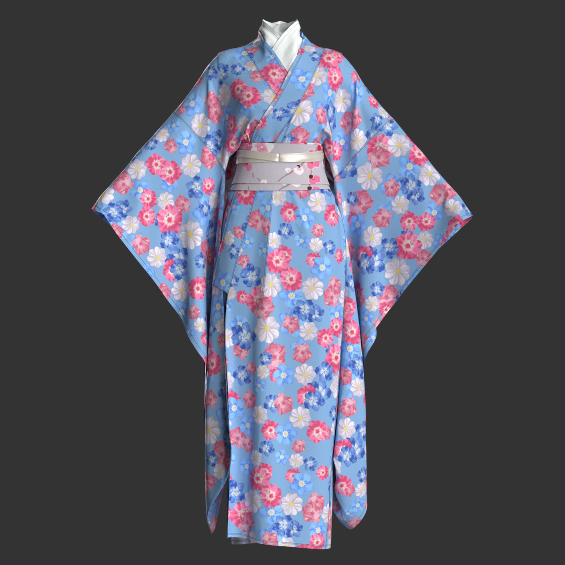 ArtStation - Yukata dress