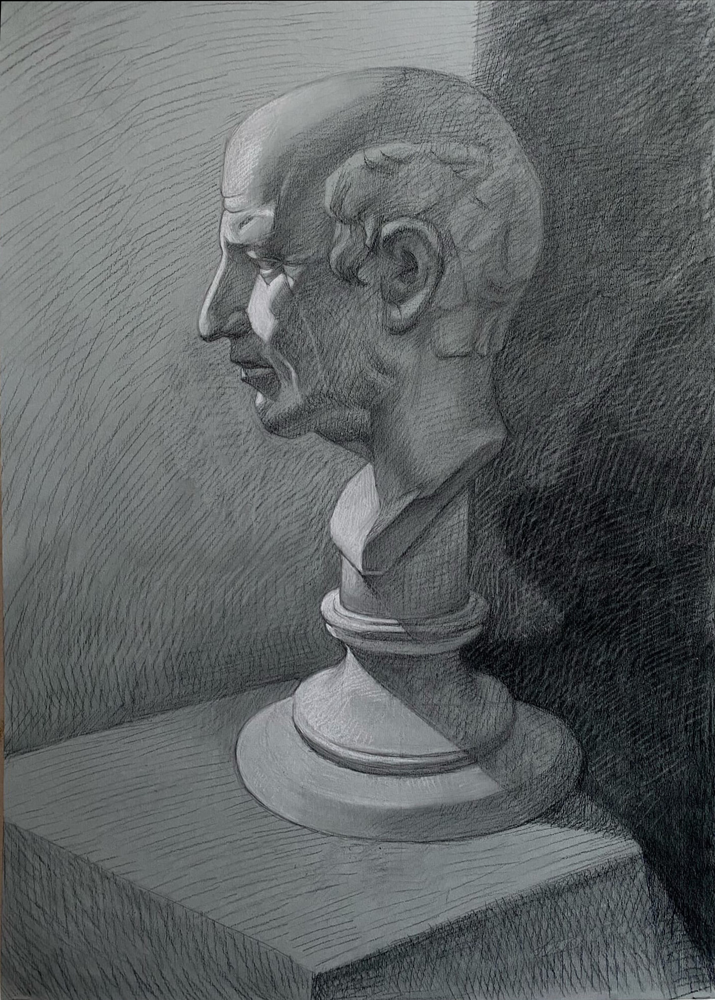 ArtStation - The plaster head of a Roman