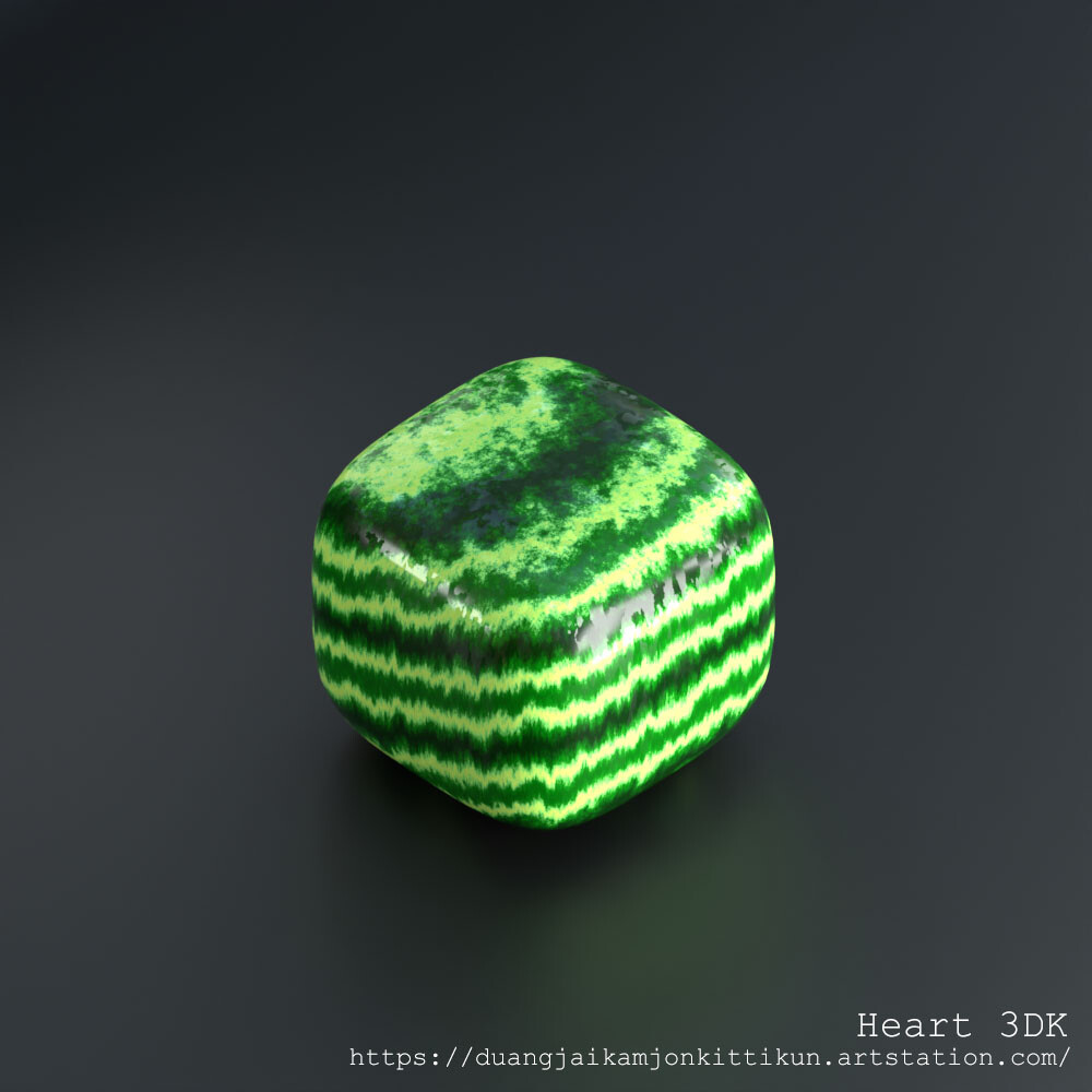 Heart 3DK - Isometric Fruit Cube Collection