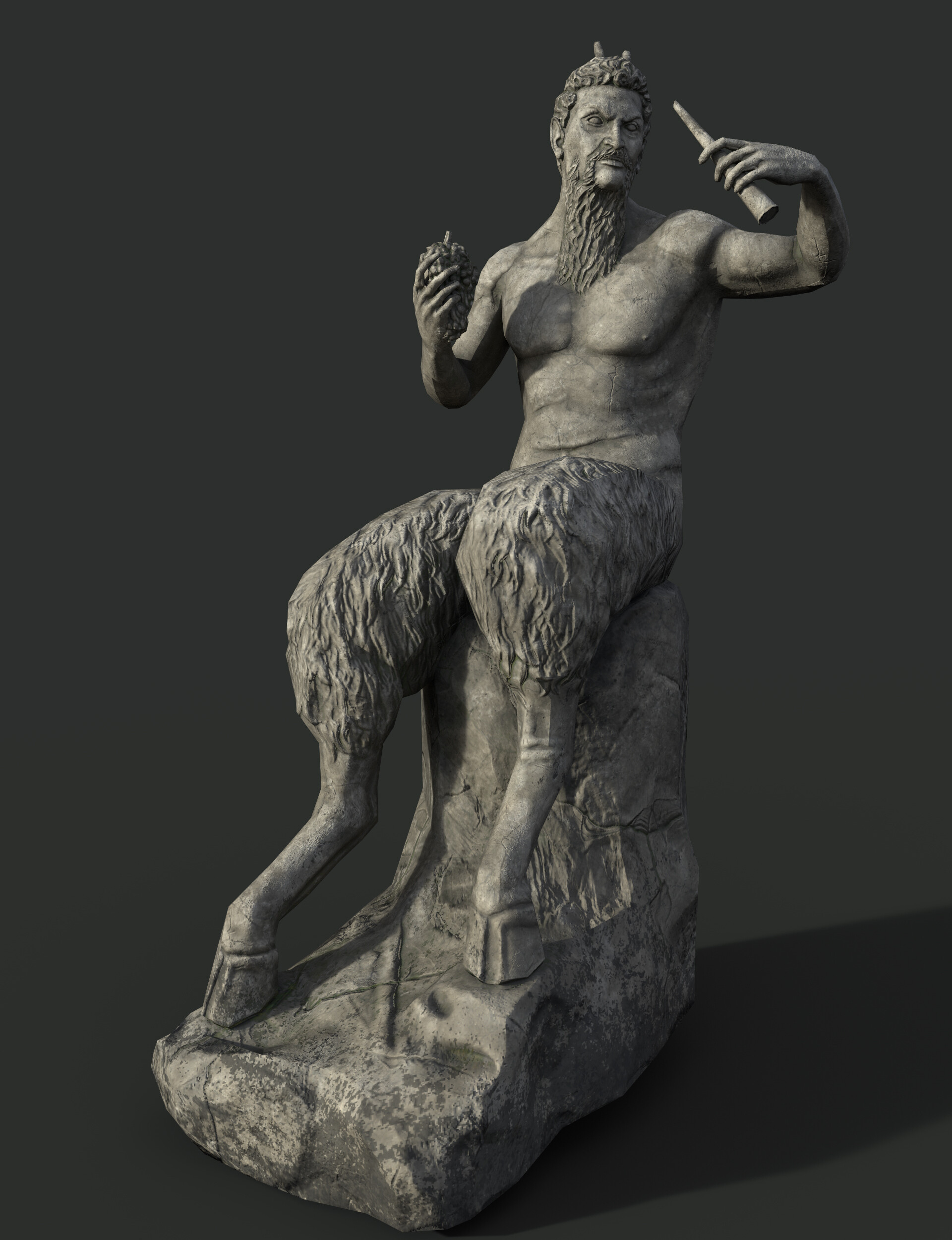 ArtStation - The Sculpture of Pan from Greek Mythology