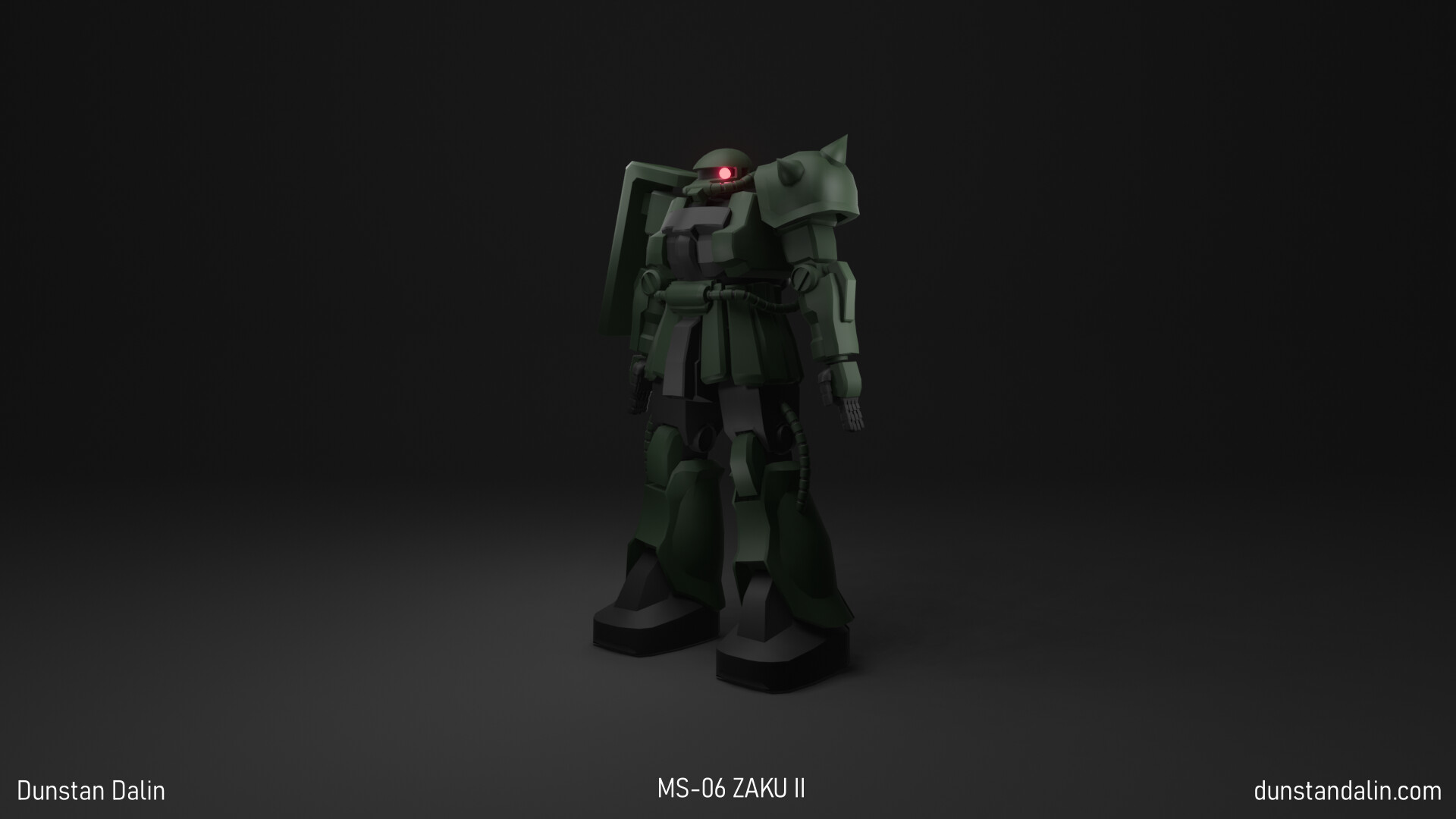 ArtStation - Mobile Suit - MS-06 ZAKU II