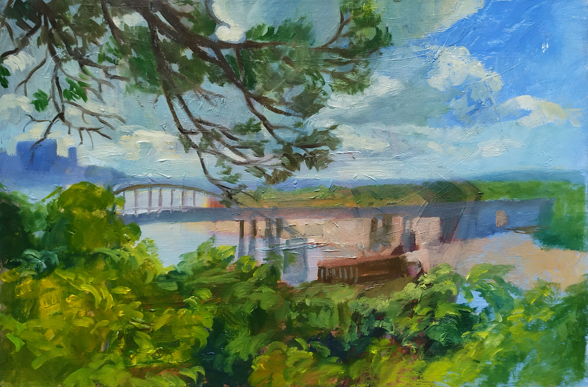 ArtStation - The bridge over the Belaya River