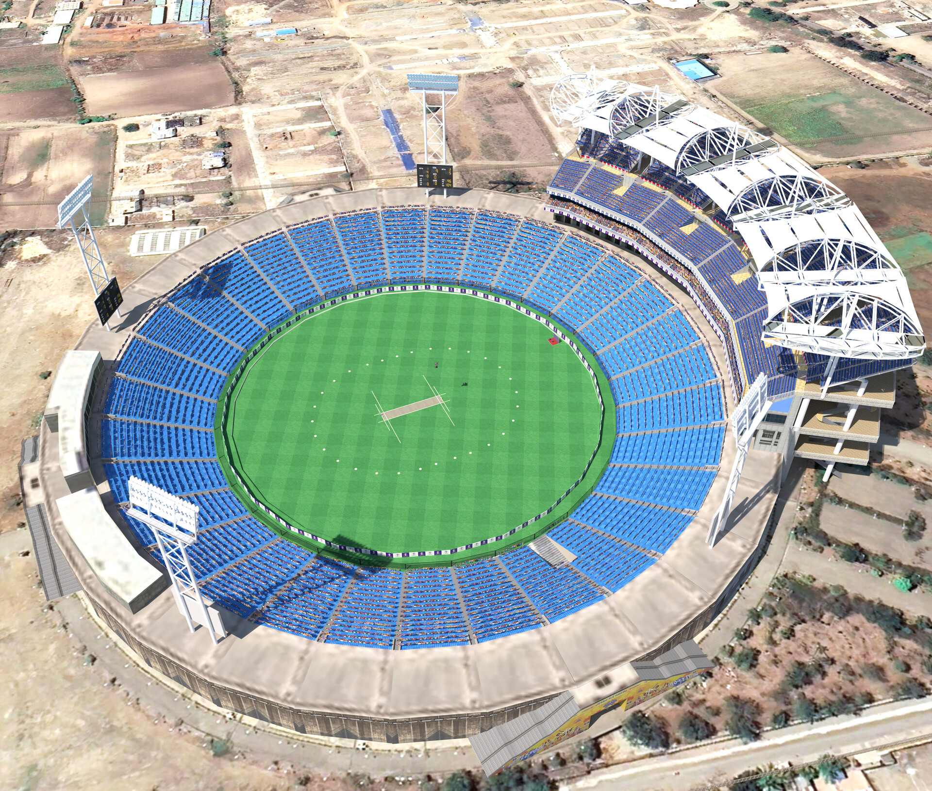 ArtStation - "Check out my amazing 3D model of a stadium in Blender ...