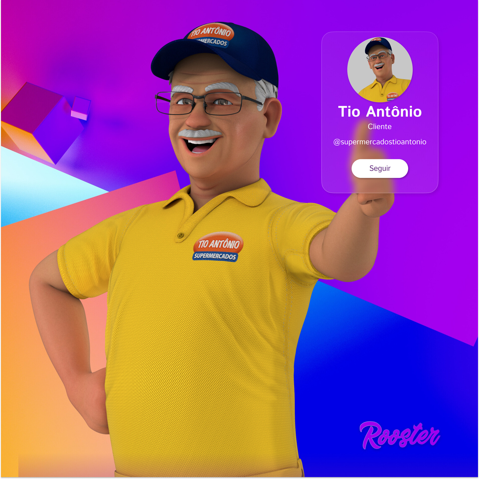 ArtStation - Mascote 3D - Tio Antônio