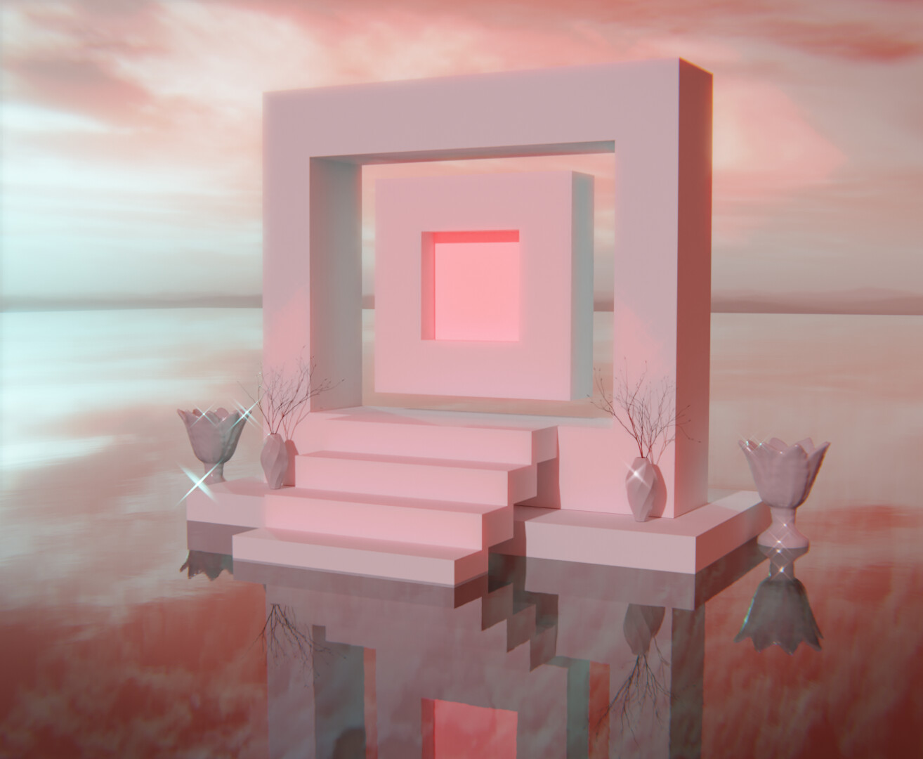 ArtStation - Pink Liminal Space