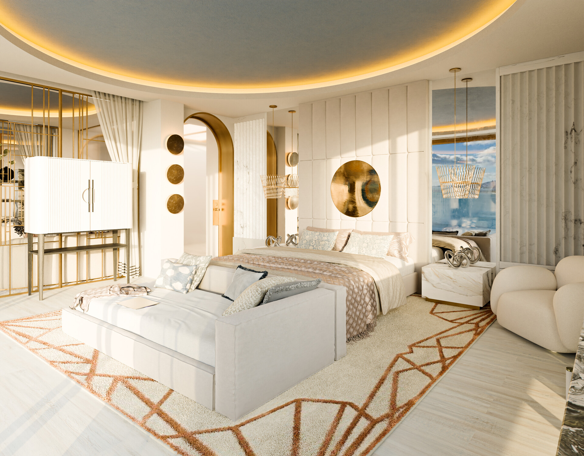 ArtStation - Luxurious Master Bedroom Design, Málaga