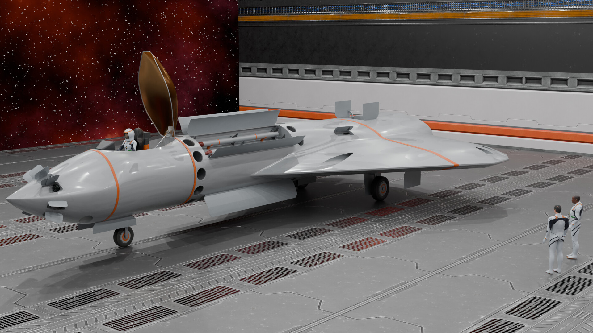 ArtStation - Concept Art of a Space Fighter